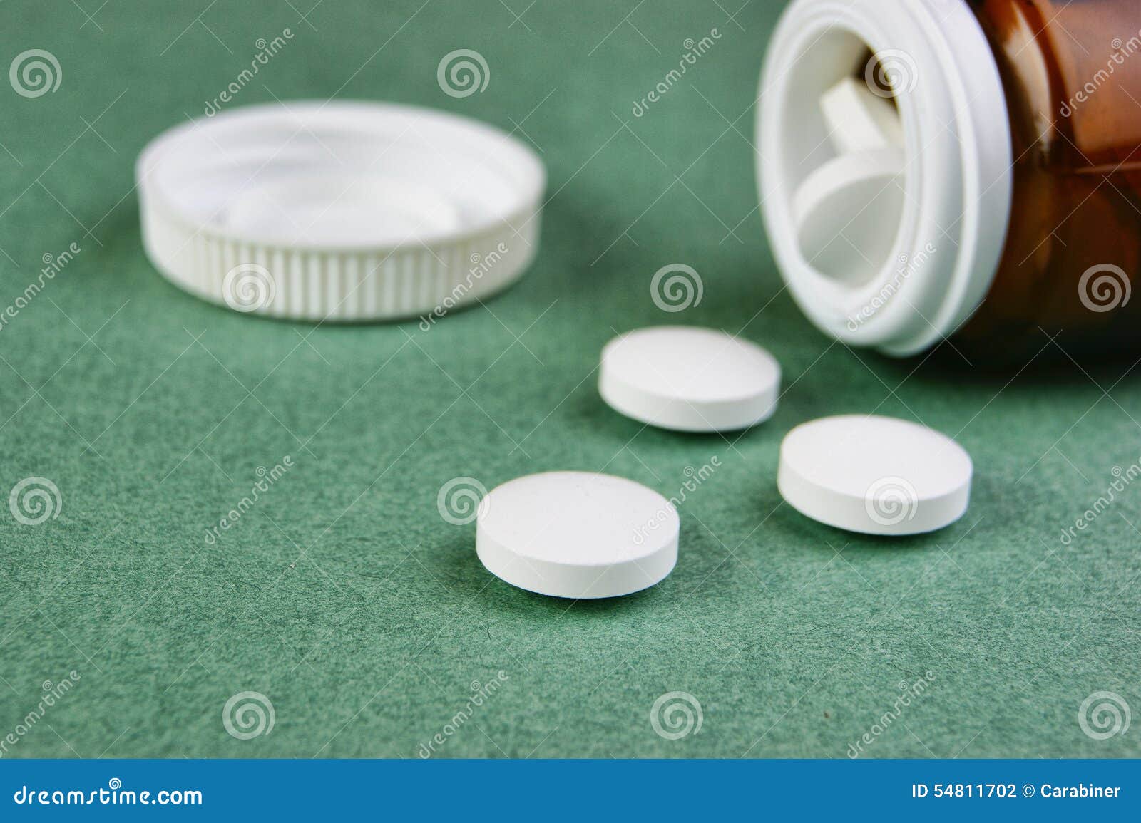 Scattered pills and a jar stock photo. Image of healthy - 54811702