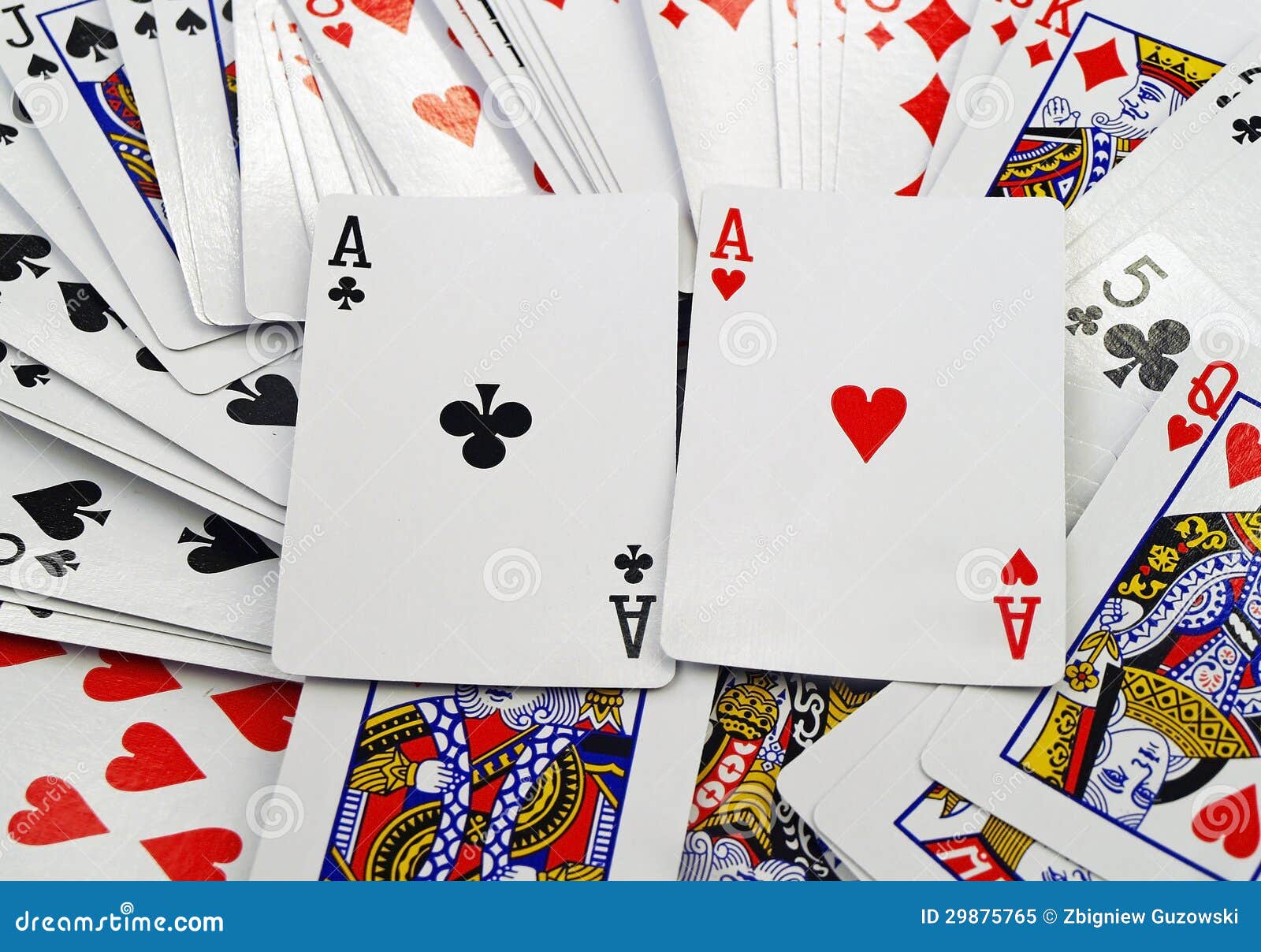 Scattered Cards Background stock image. Image of online - 29875765