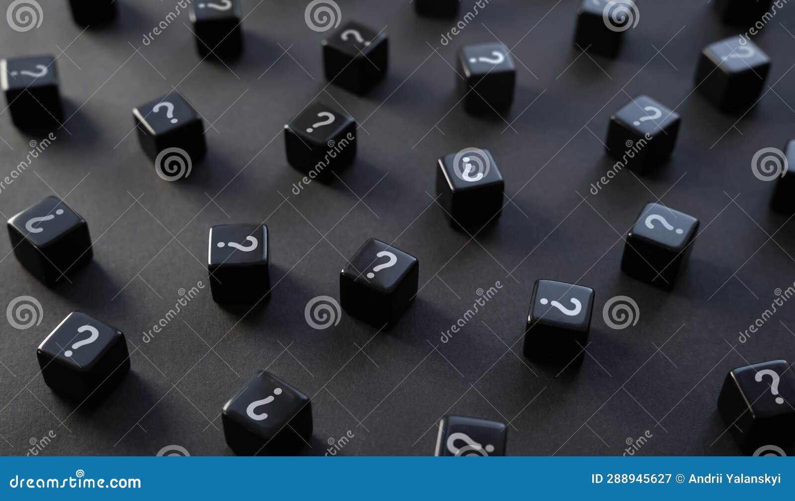 Scattered Question Marks Blocks and Copy Space. Stock Image - Image of ...