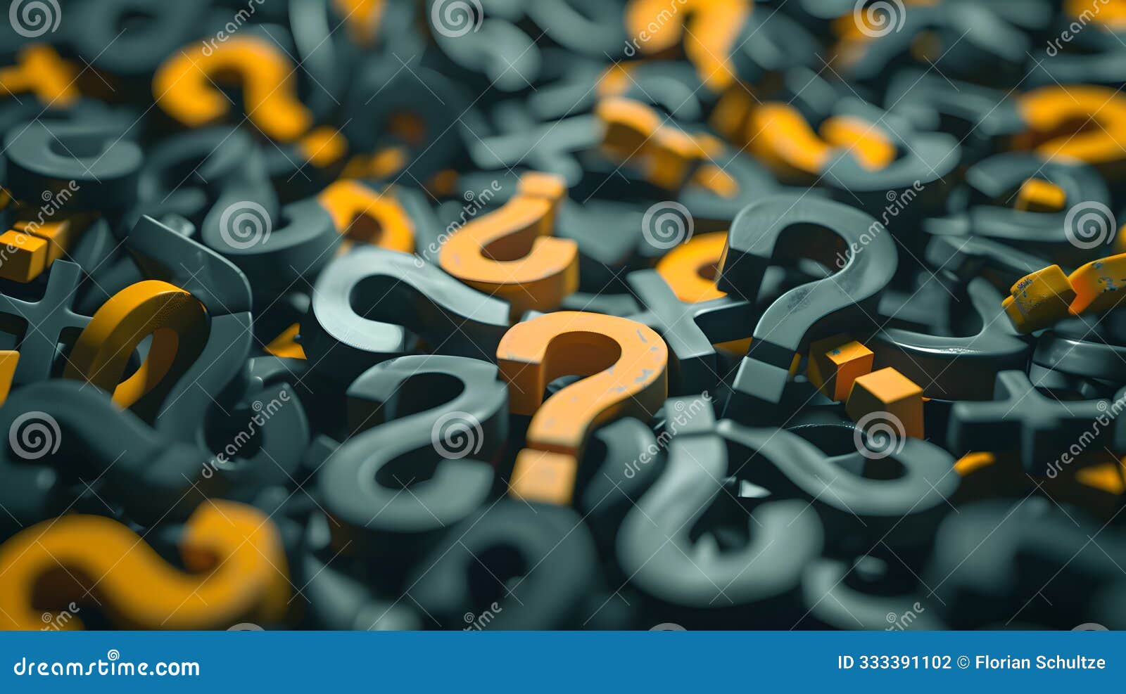 Scattered Question Marks with Space for Answers Throughout Stock ...