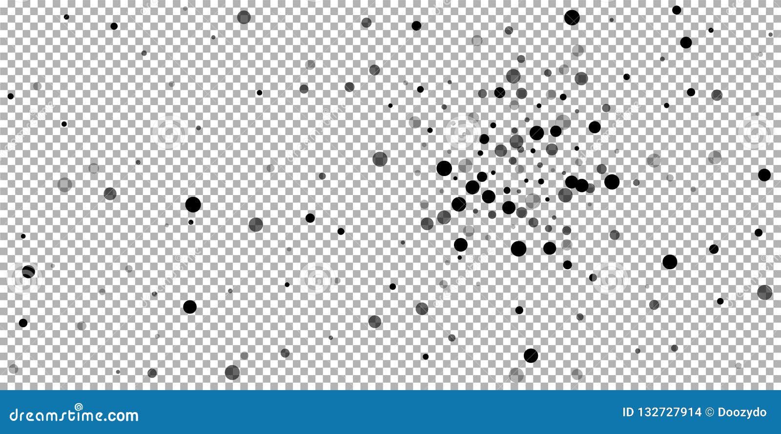 Scattered Random Black Dots. Dark Points Dispersio Stock Vector ...