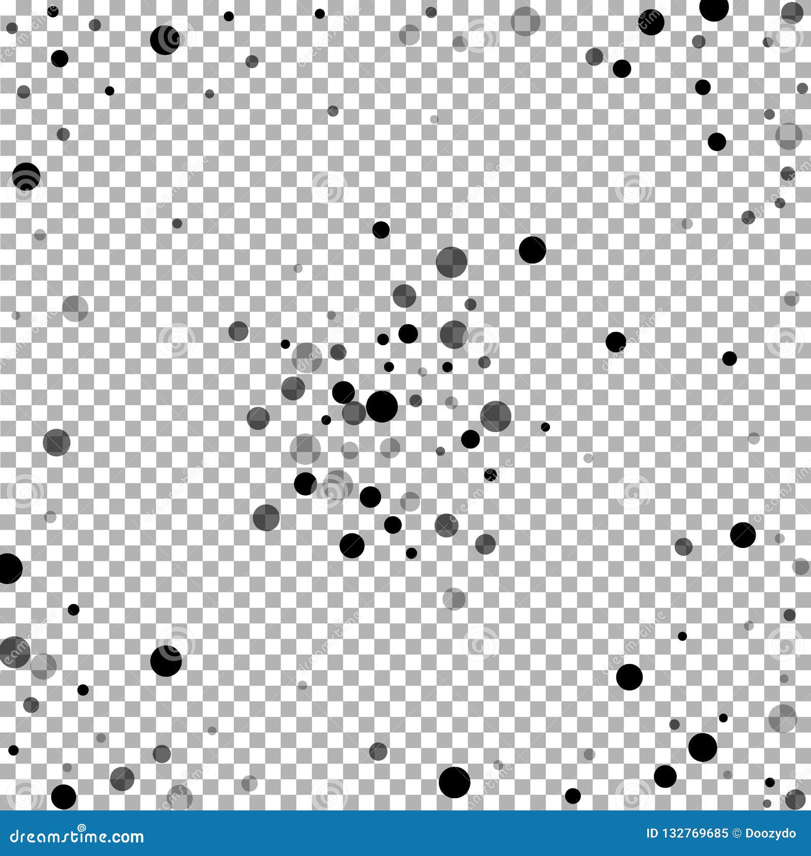 Scattered Random Black Dots. Dark Points Dispersio Stock Vector ...
