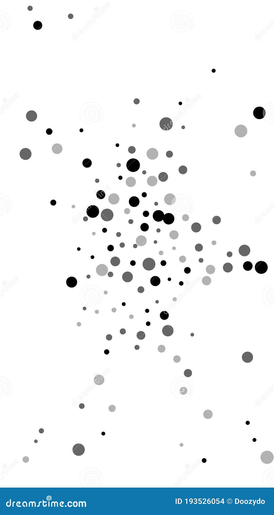 Scattered Random Black Dots. Dark Points Dispersio Stock Vector ...