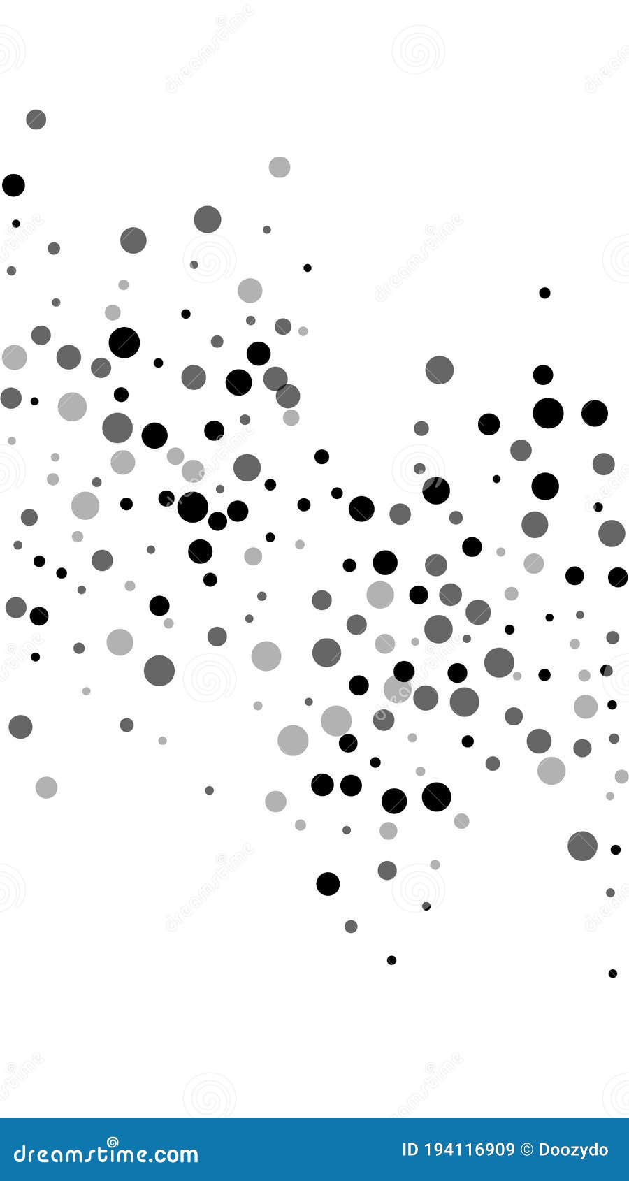 Scattered Random Black Dots. Dark Points Dispersio Stock Illustration ...