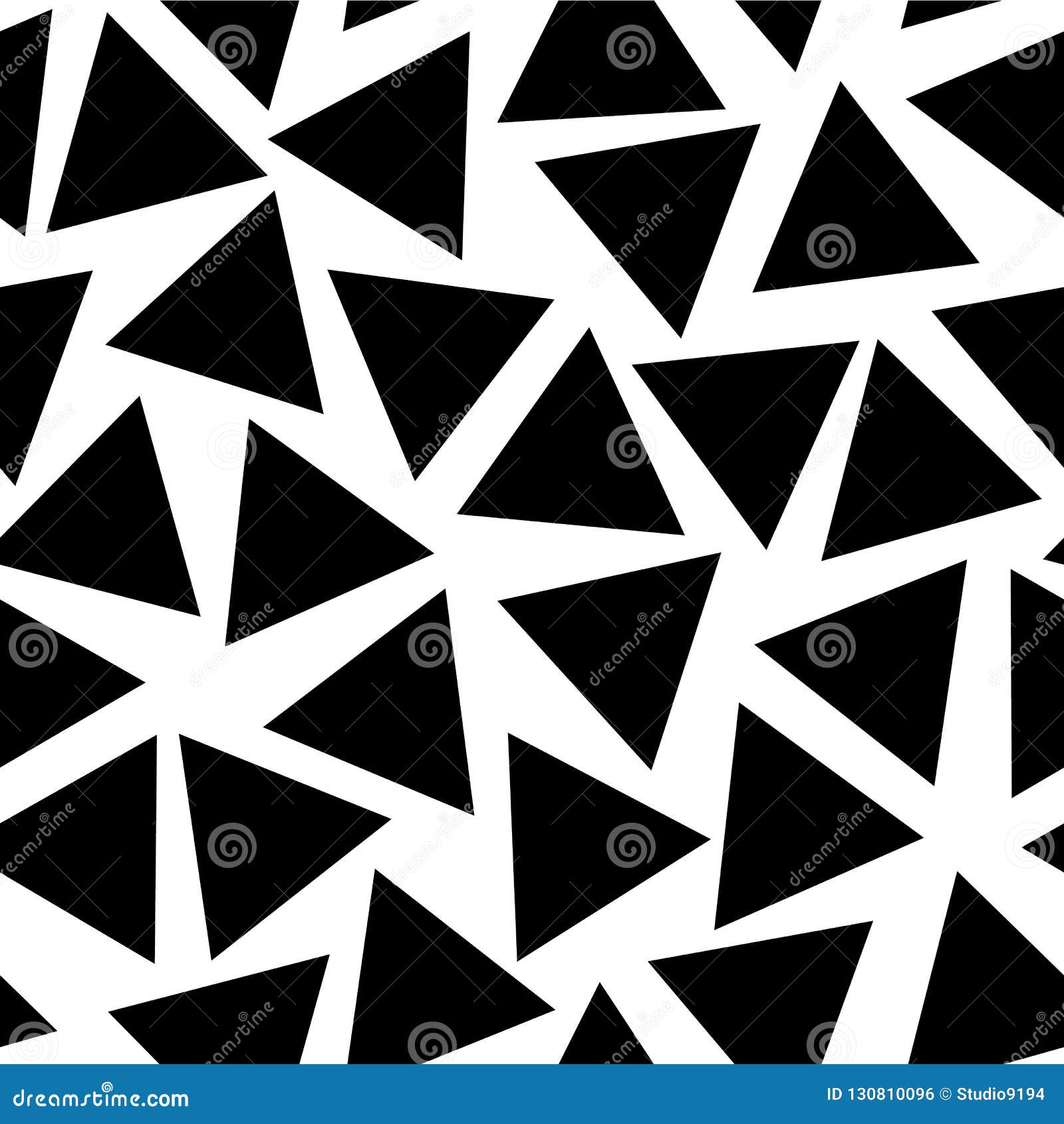 Scattered Black Triangles on a White Background Stock Vector ...