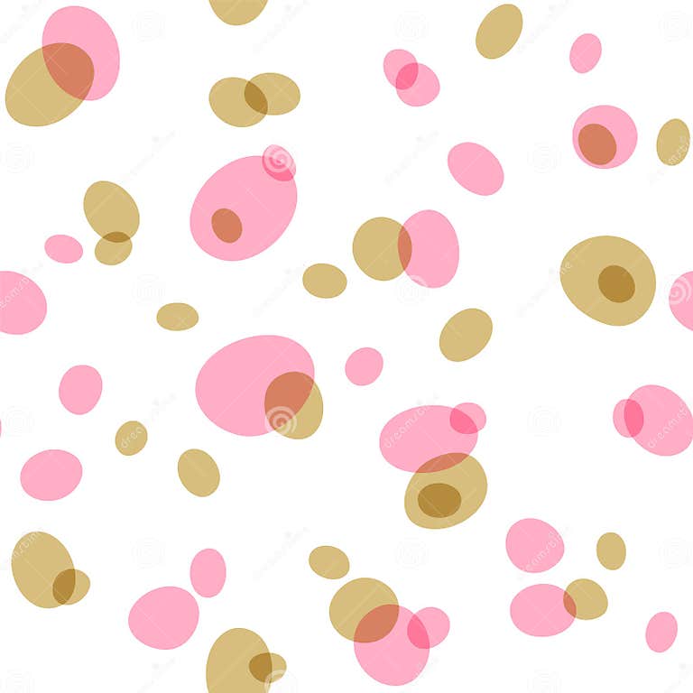 Scattered Round Spots Seamless Pattern. Simple Endless Print Stock ...