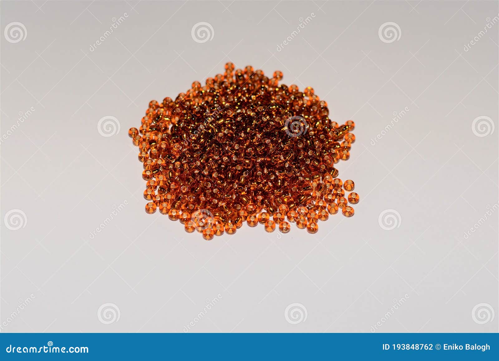 Scattered Shiny Brown Seed Beads Stock Photo - Image of shine, hobby ...