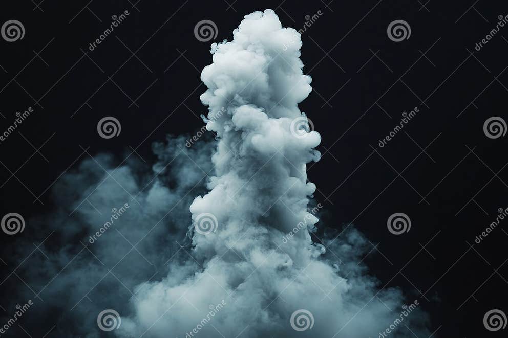Scattered Smoke on a Black Background Stock Image - Image of chaos ...