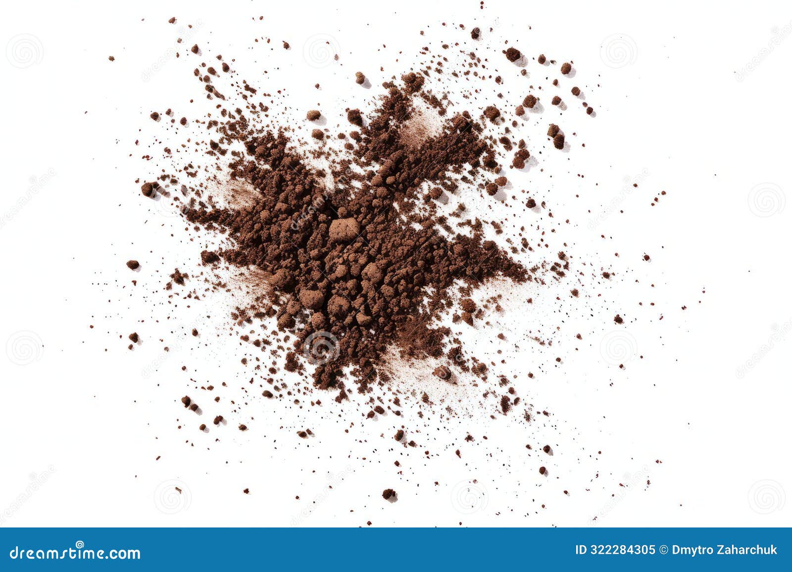 Scattered Soil Particles Forming a Starburst Pattern in Mid-air, Set ...