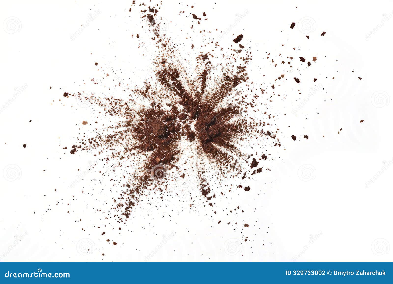 Scattered Soil Particles Forming a Starburst Pattern in Mid-air, Set ...