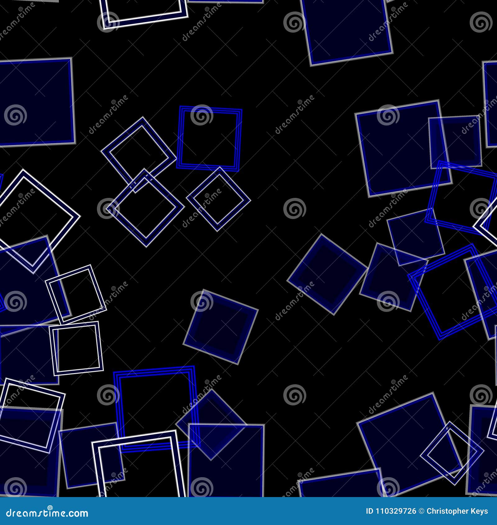 Scattered Squares Blue stock illustration. Illustration of tiling ...