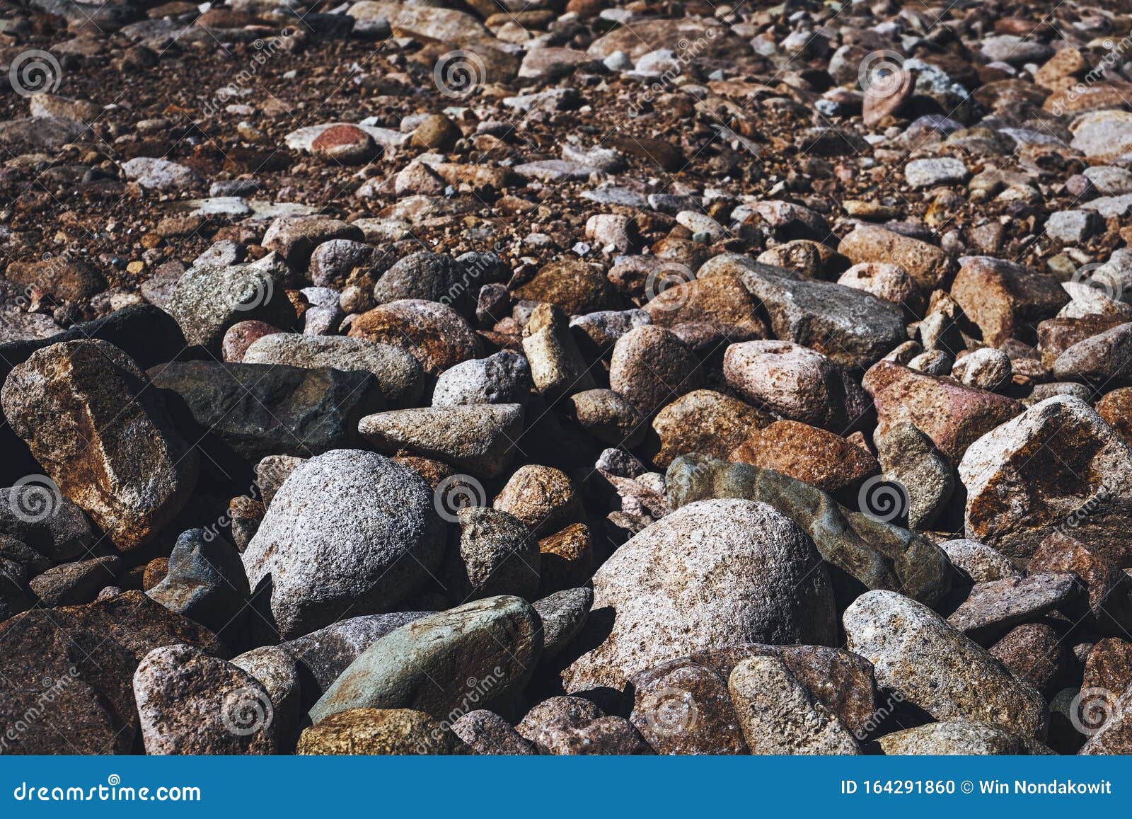 Scattered Stone on the Ground Stock Photo - Image of pebble, ground ...