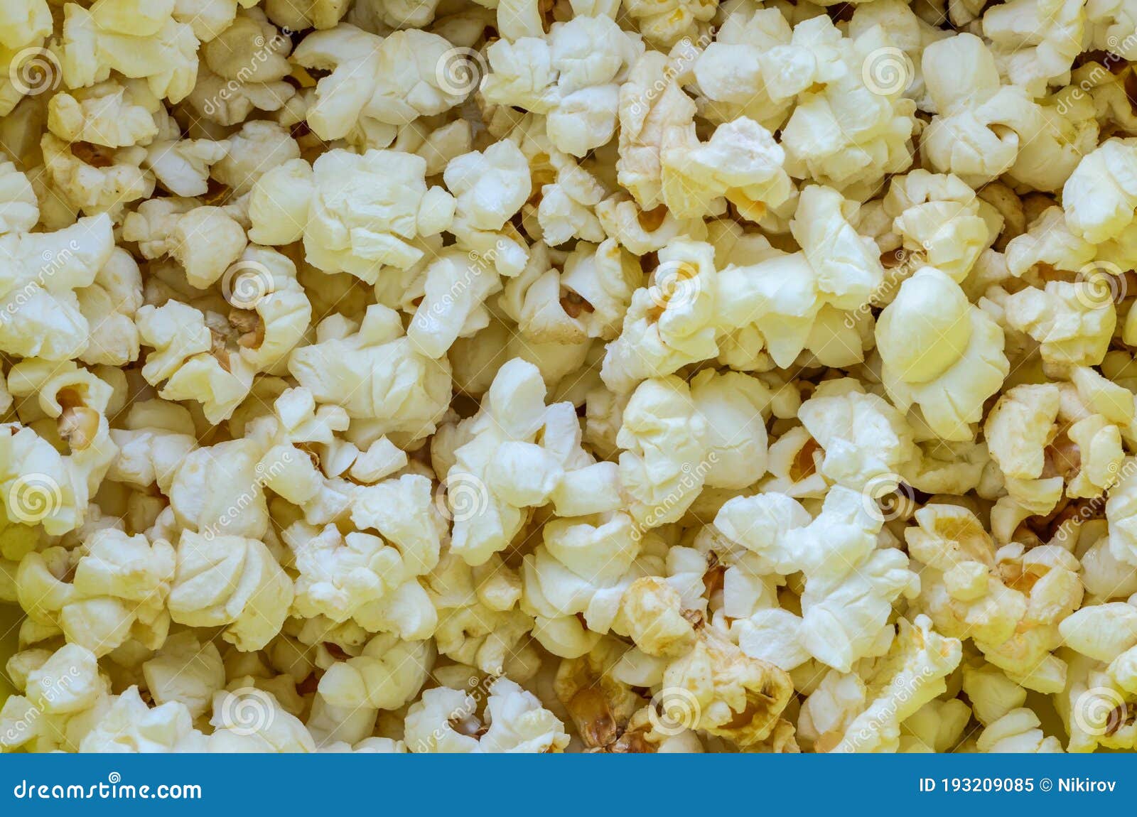 Scattered Sweet Popcorn, Texture Background Stock Image - Image of heap ...