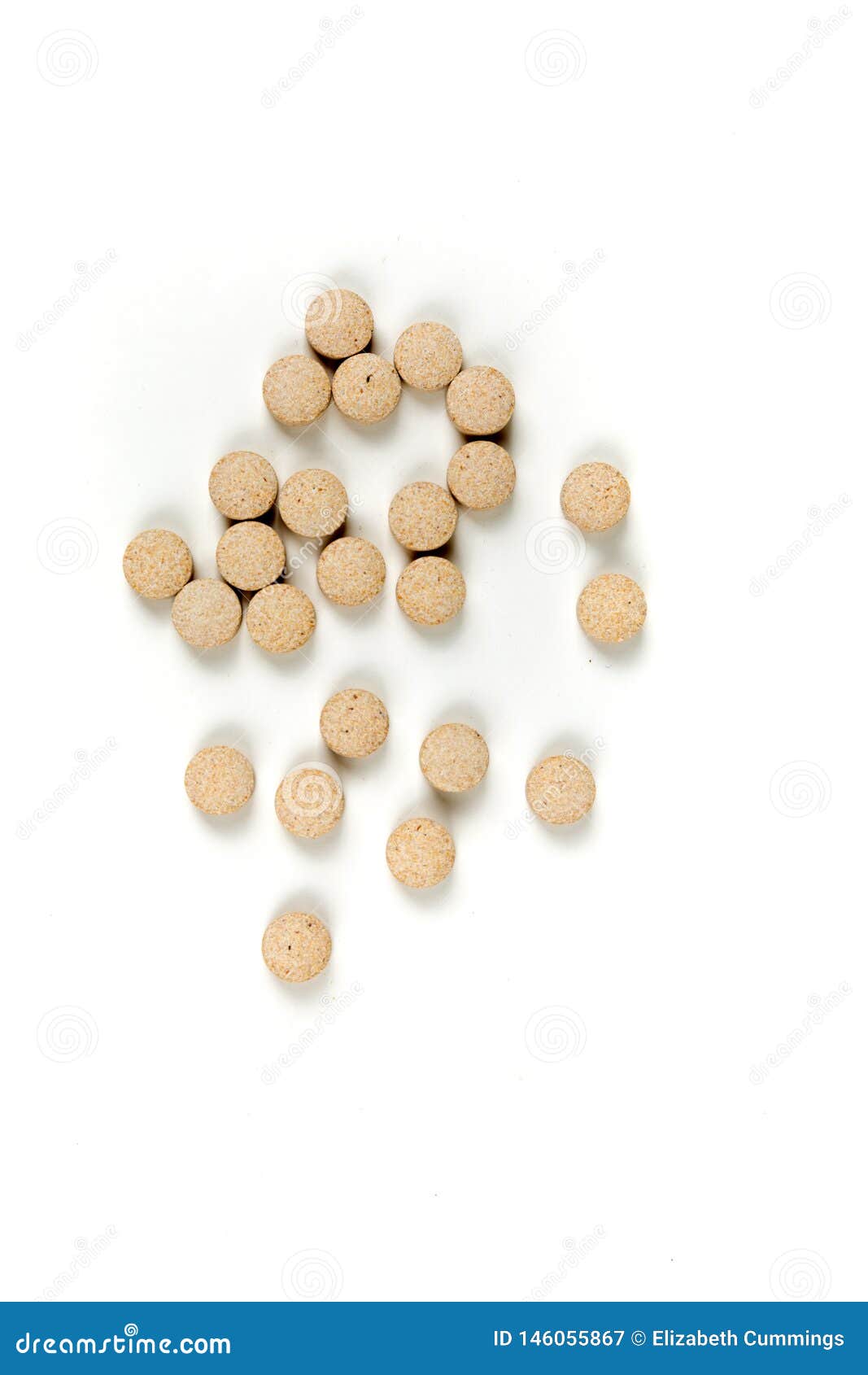 Scattered Tan Colored Pills Stock Image - Image of pills, health: 146055867