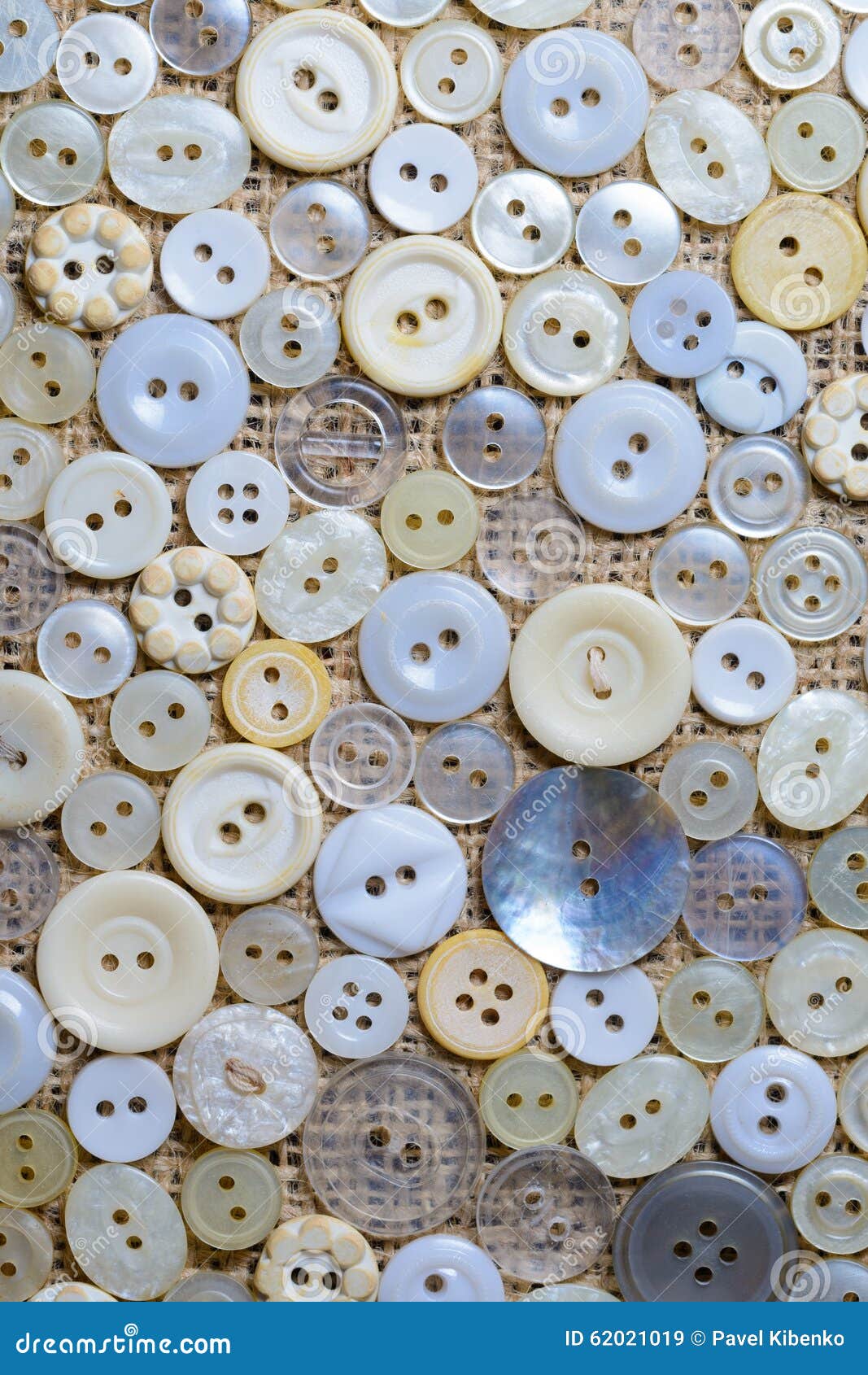 Scattered on Textile Buttons Stock Image - Image of hobby, dressmaking ...