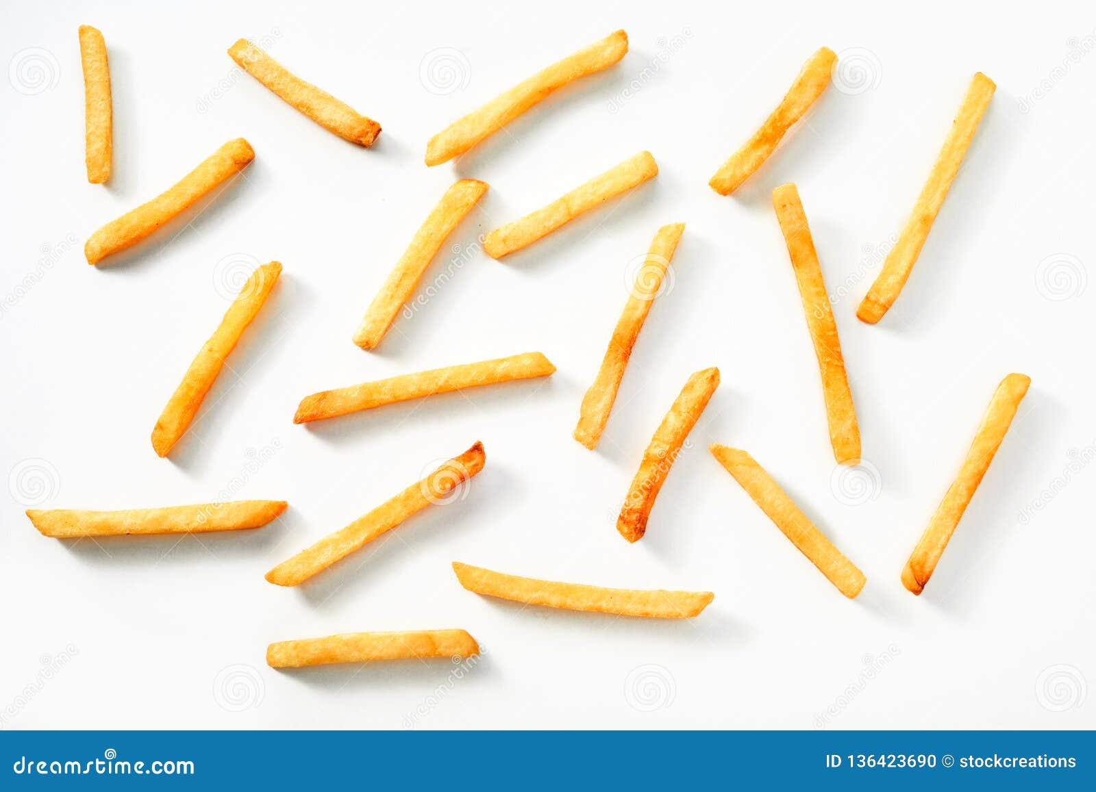 Scattered Thin Straight Fried Potato Chips Stock Photo - Image of vegan ...