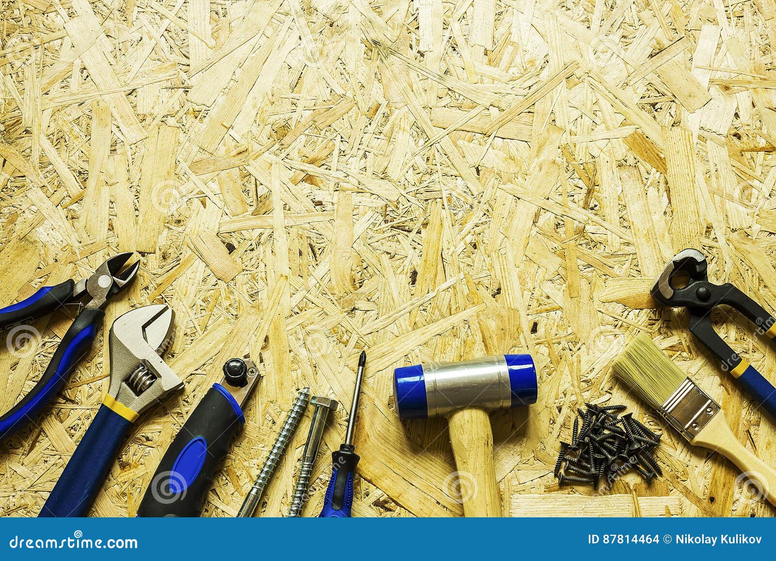 Scattered Tools for Construction and Repair Stock Photo - Image of ...
