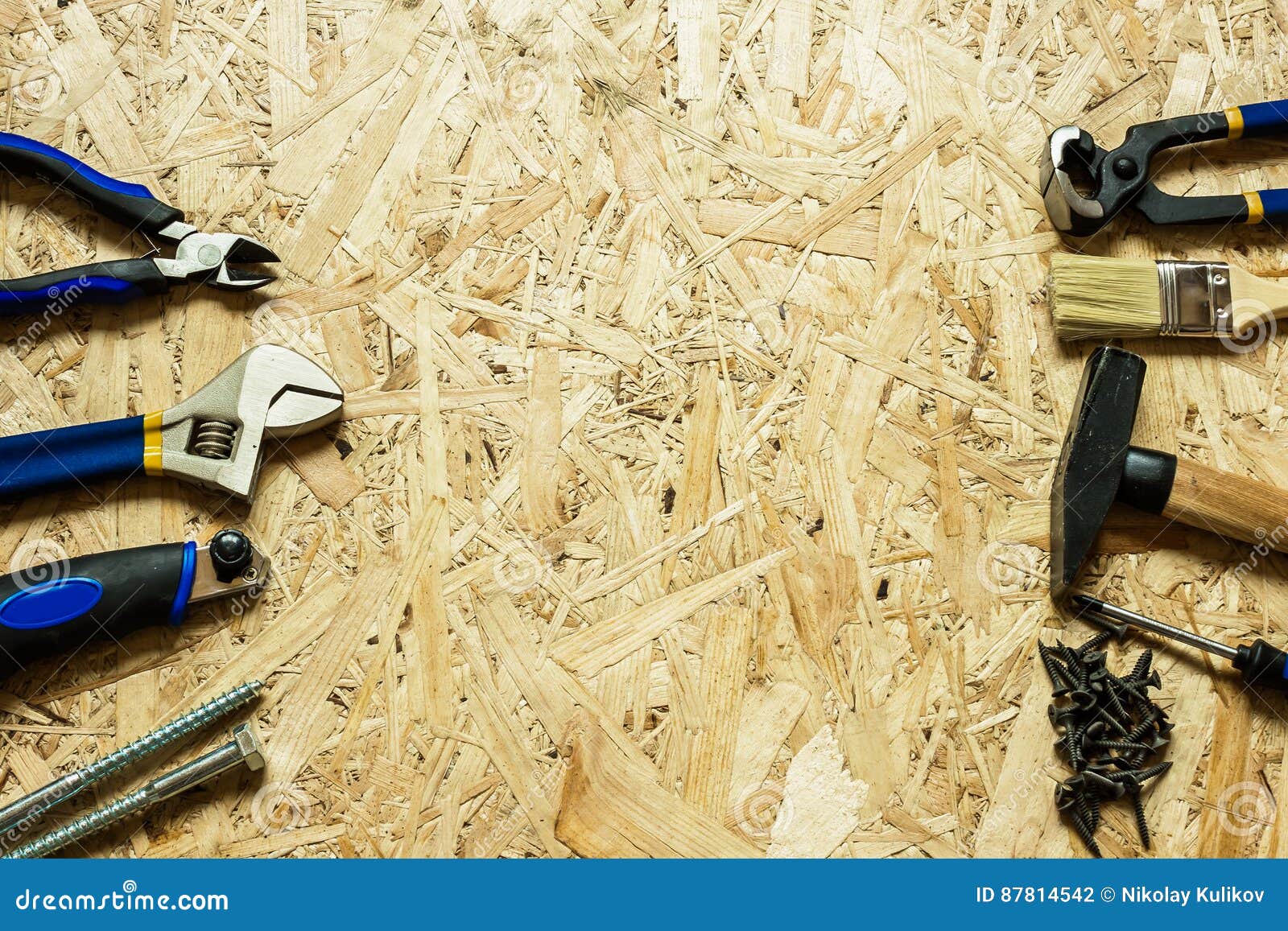 Scattered Tools for Construction and Repair Stock Photo - Image of ...