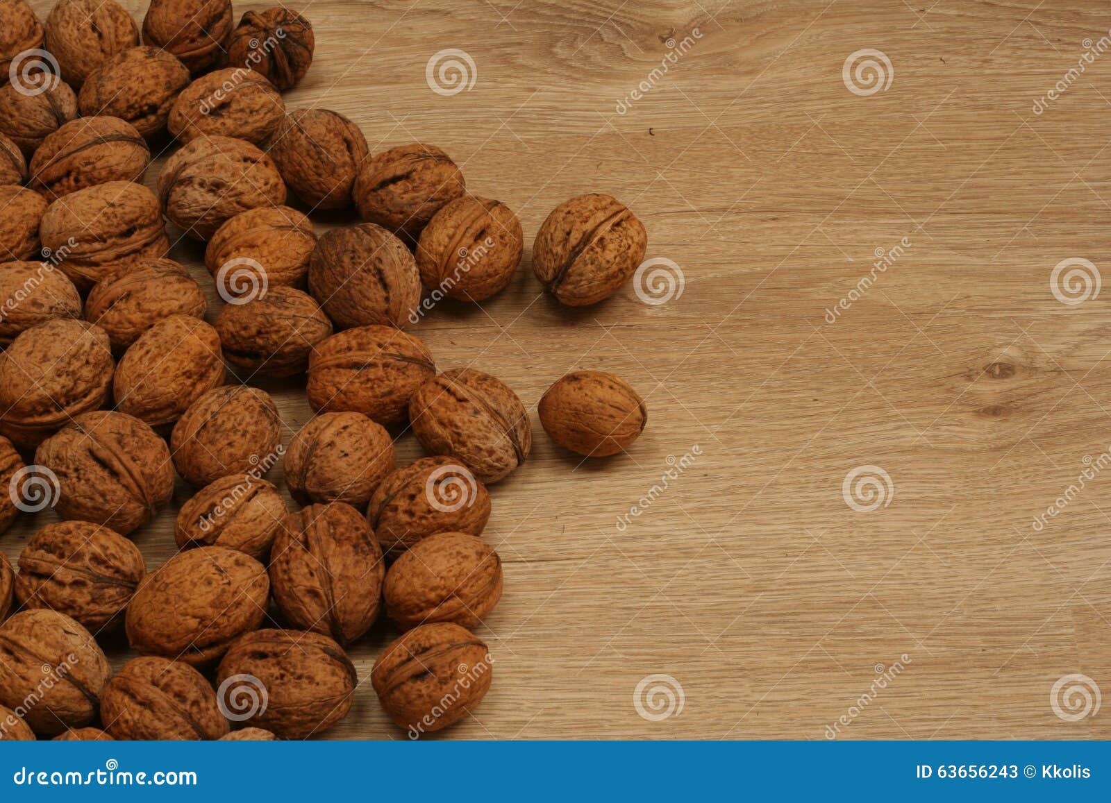 Scattered Walnuts on the Wooden Floor Stock Image - Image of nutshell ...