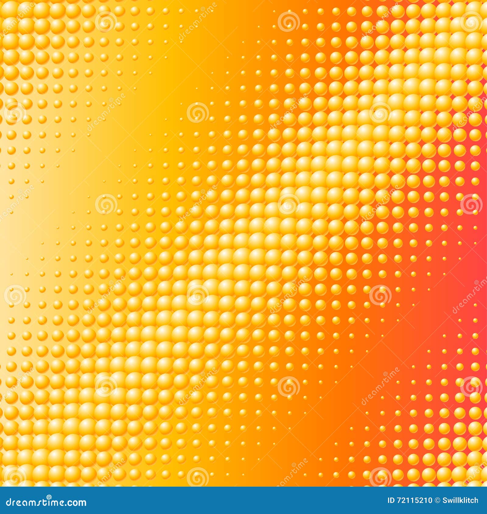 Scattered Yellow Balls Background Stock Vector - Illustration of ...