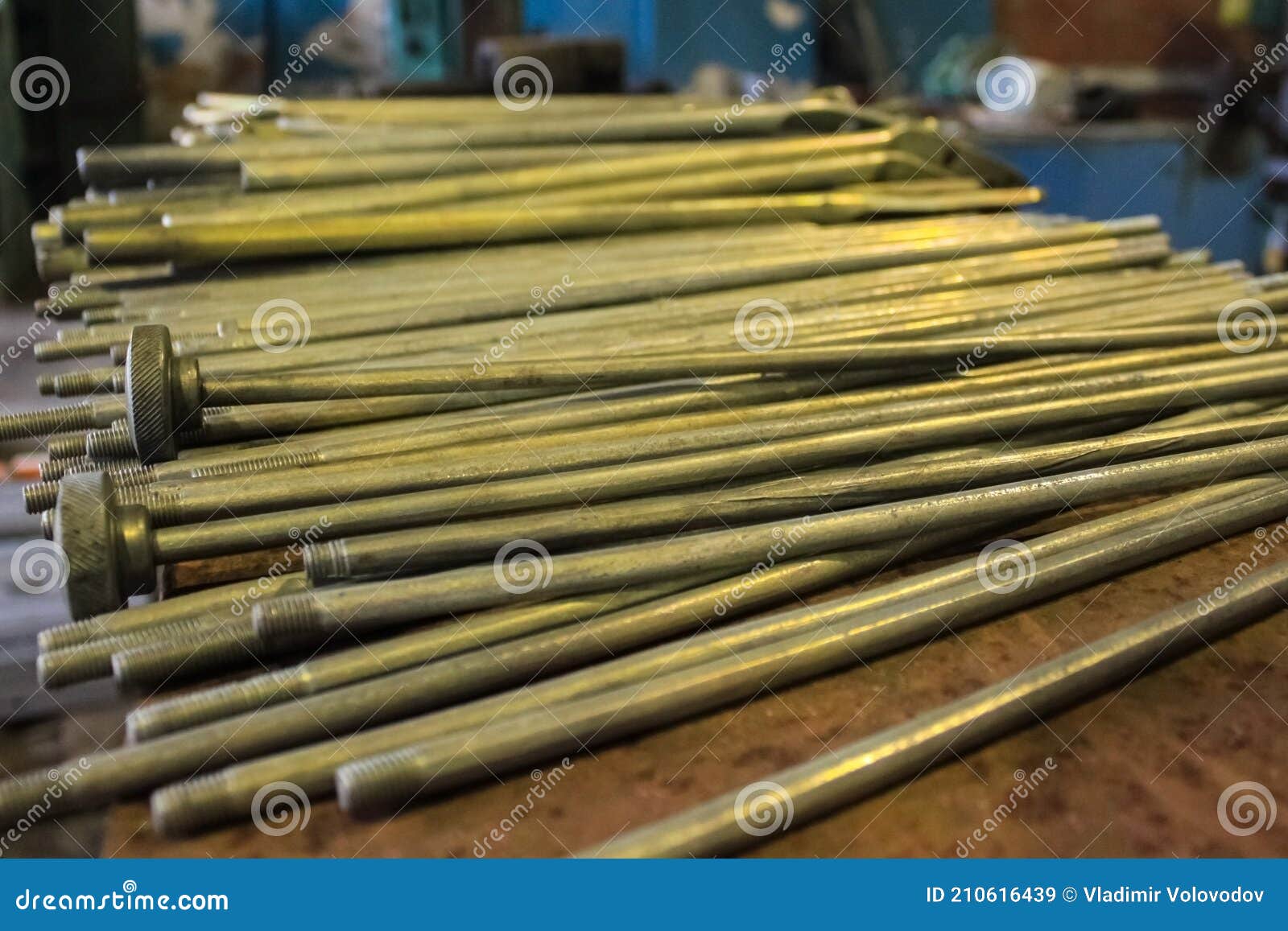 Bronze Threaded Inserts And Countersunk-head Bolt Stock Photo ...