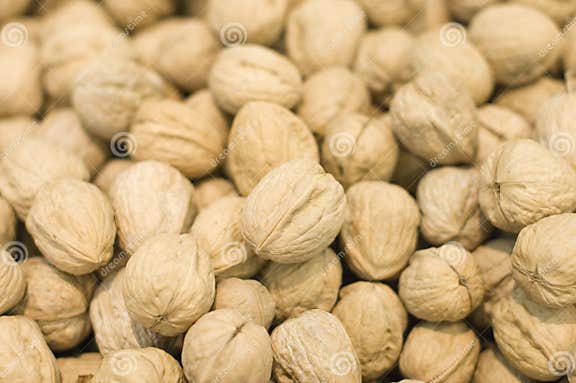 Scattering of Nuts in a Supermarket Stock Image - Image of abstract ...