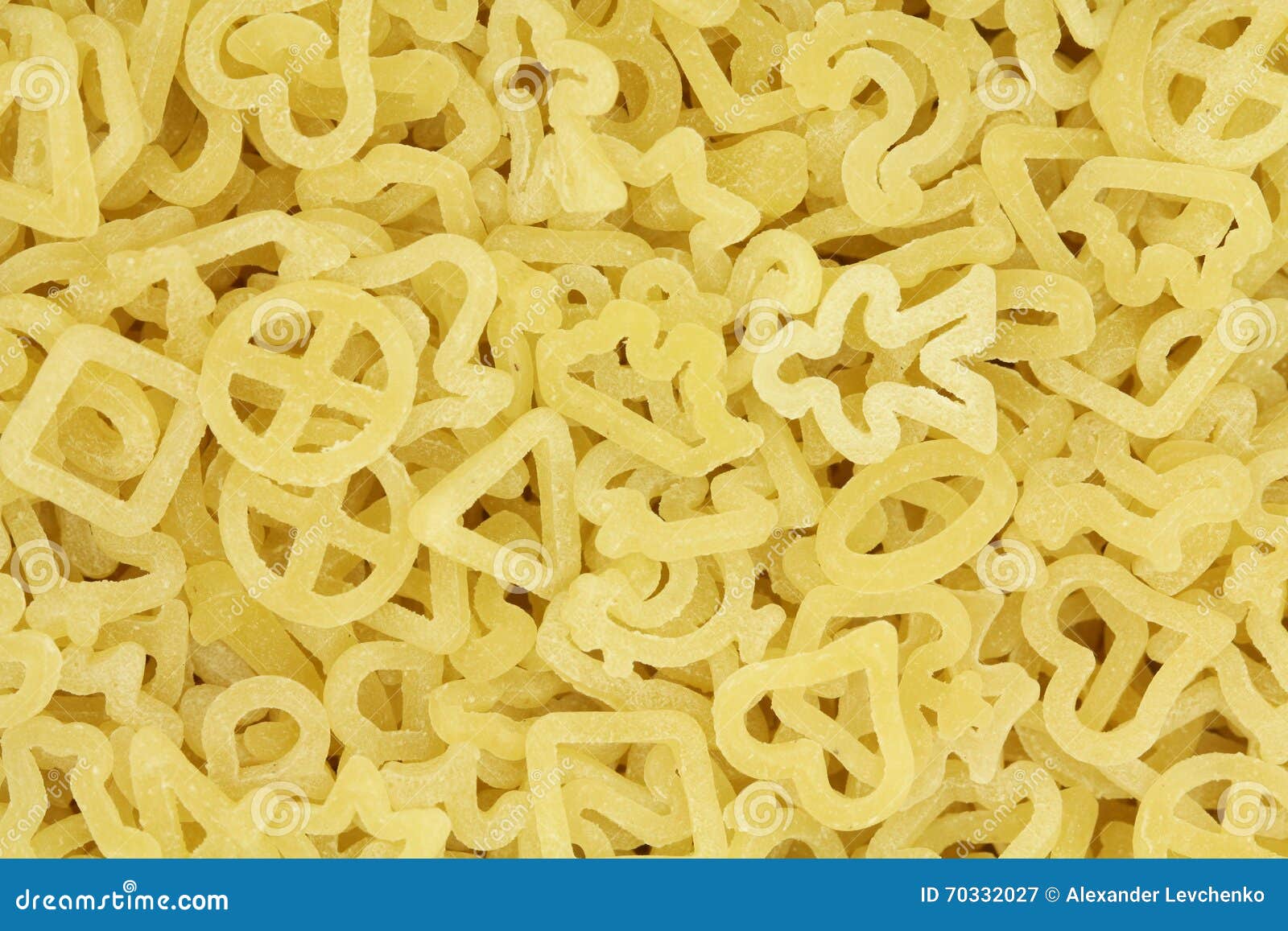 A Scattering of Small Curly Pasta Stock Image - Image of product ...