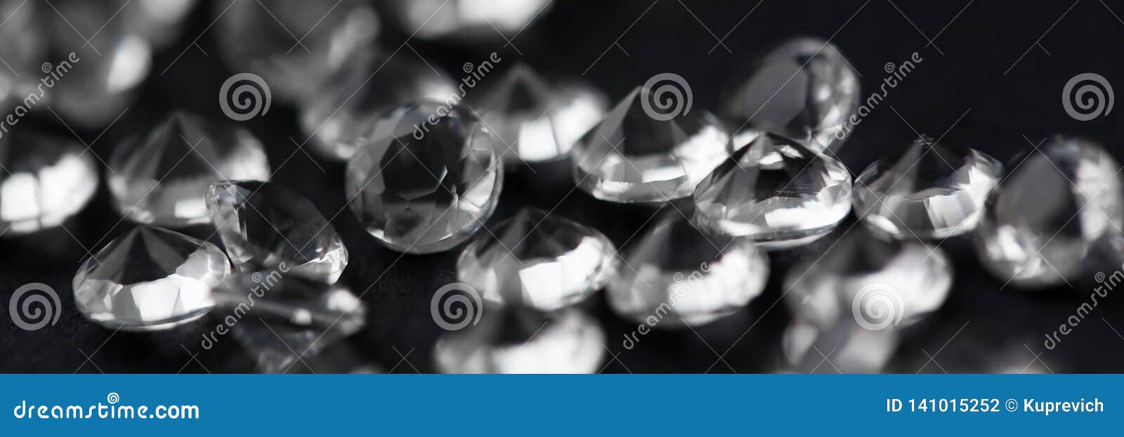 Scattering of White Star Diamonds on Black Stock Photo - Image of ...