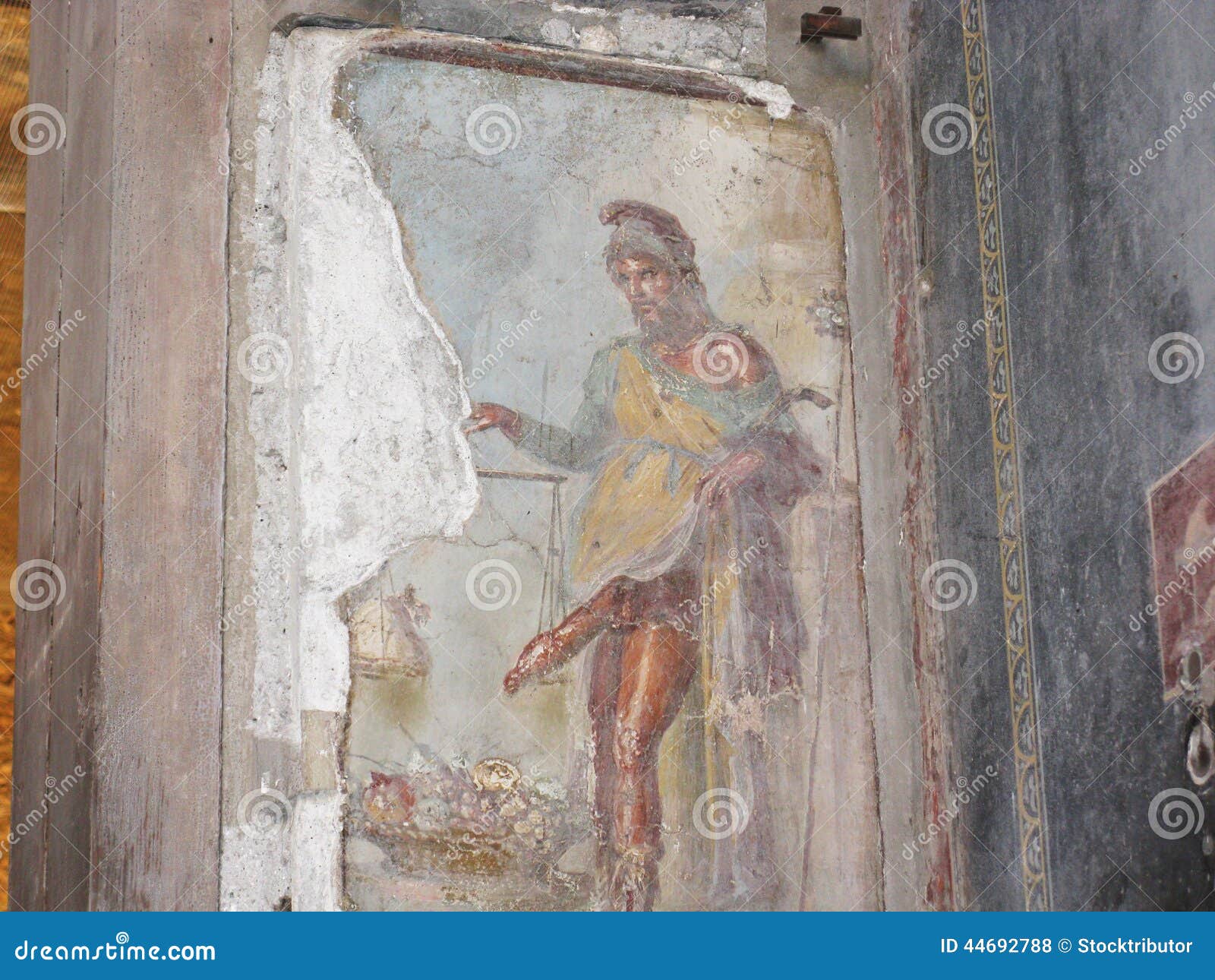 Scavi Della Scena Del Sesso Di Pompei In Un Affresco Fotografia Stock Immagine Di Lussuria