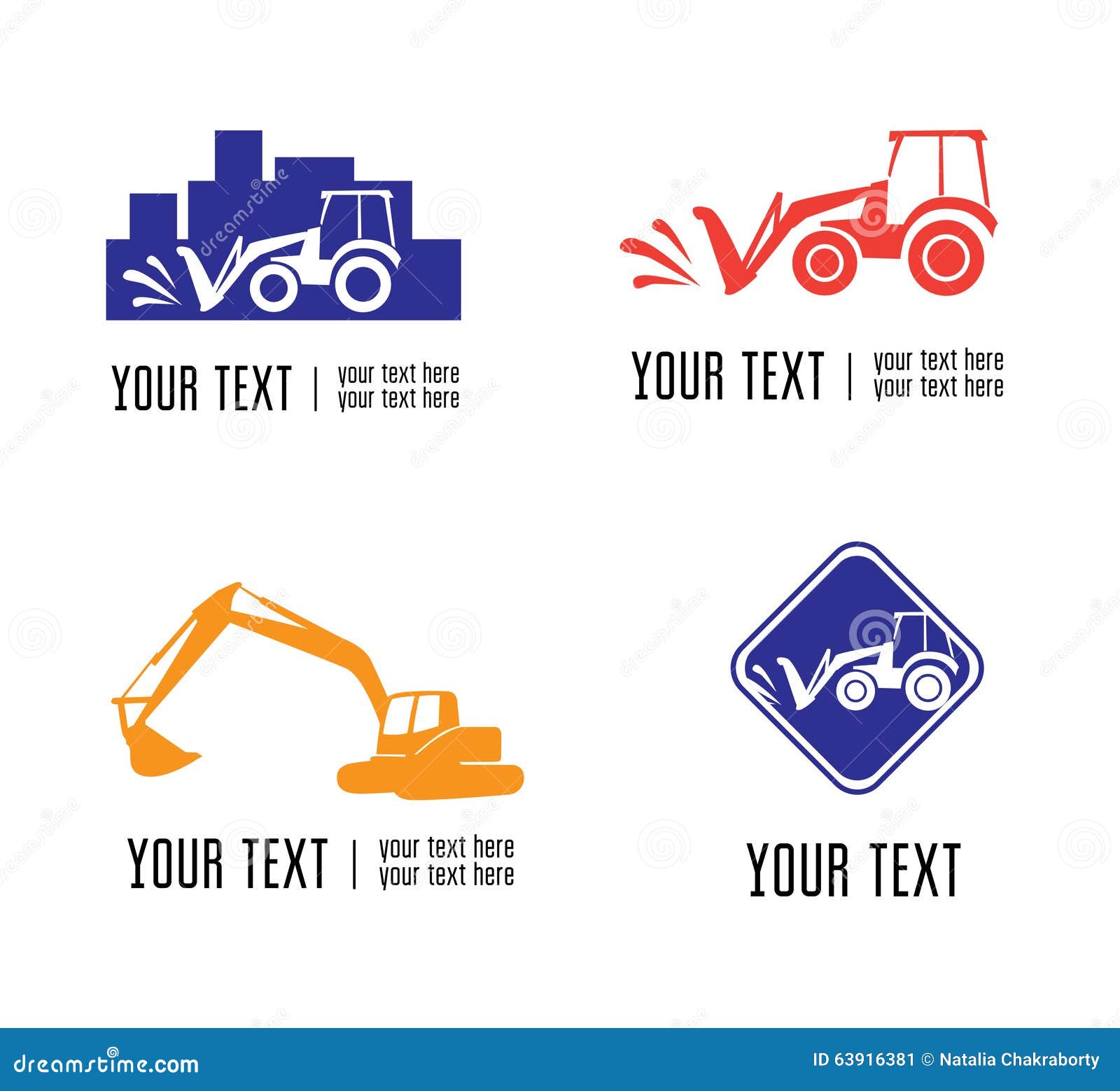 Scavi il logos illustrazione vettoriale. Illustrazione di decorativo ...