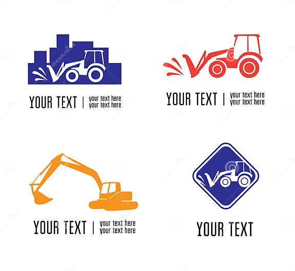 Scavi il logos illustrazione vettoriale. Illustrazione di decorativo ...