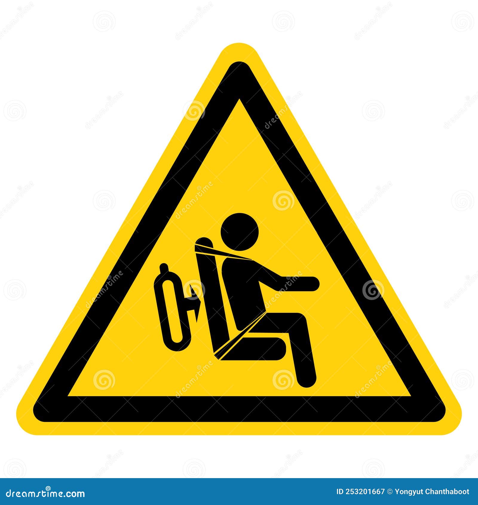 SCBA Seat Crash Hazard Symbol Sign, Vector Illustration, Isolate On ...