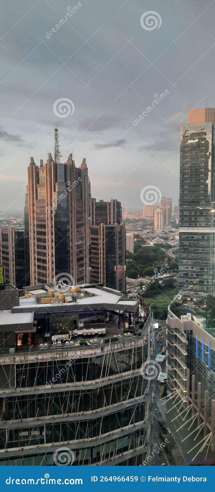 Sudirman office buildings editorial stock image. Image of sudirman ...