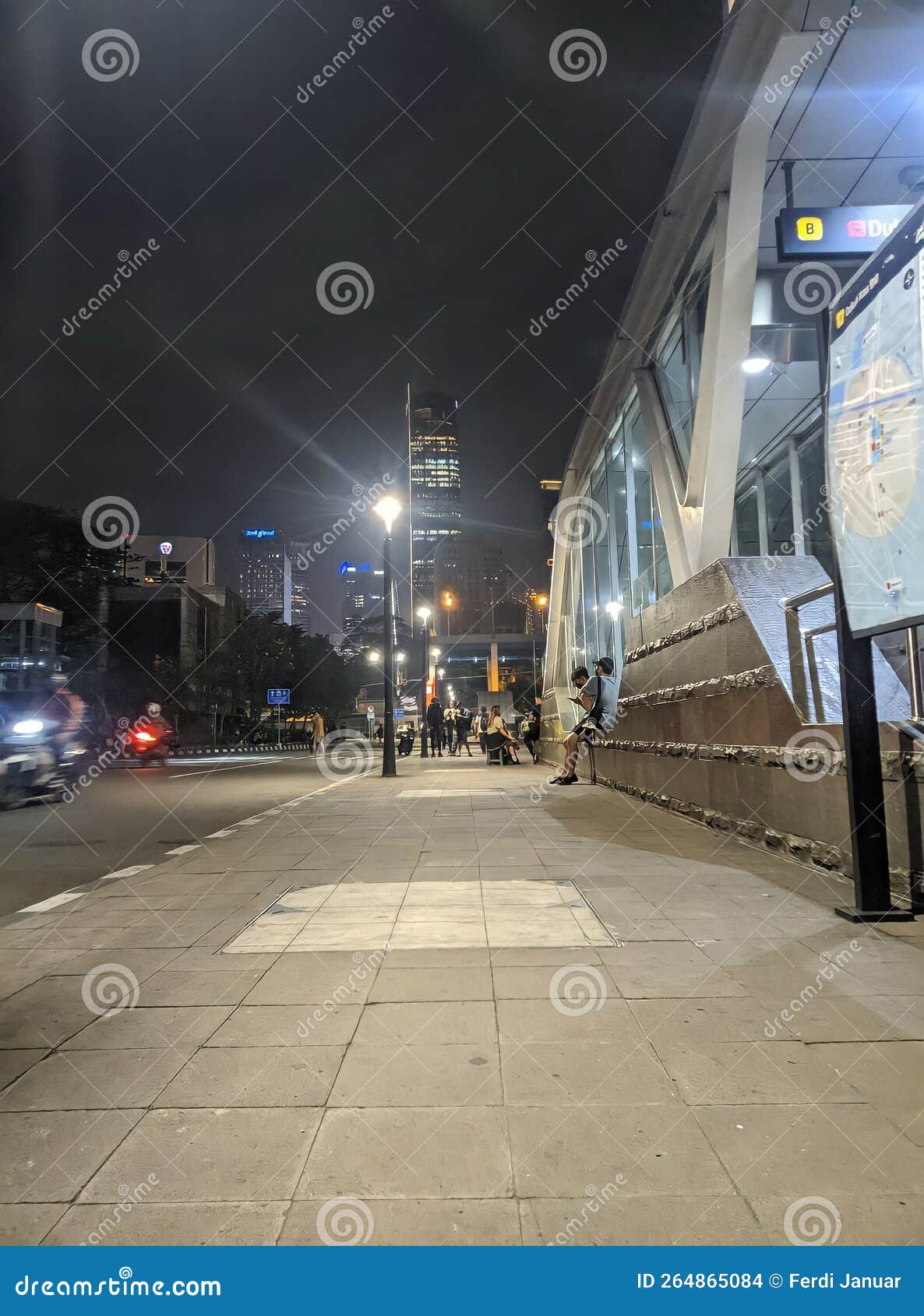 SCBD jakarta night view stock photo. Image of night - 264865084