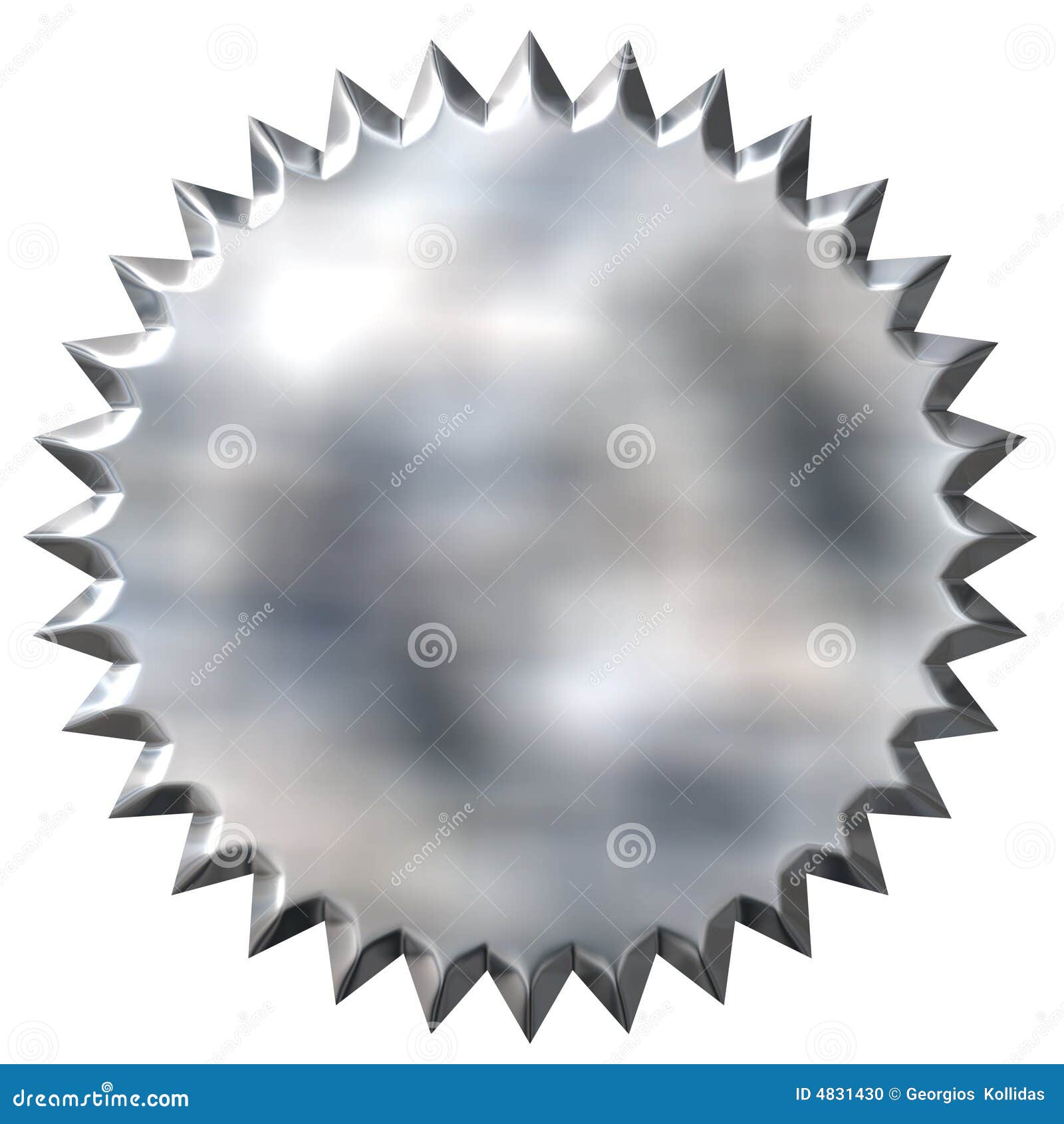 Sceau De Clinquant Du Bidon 3D Illustration Stock - Illustration of ...