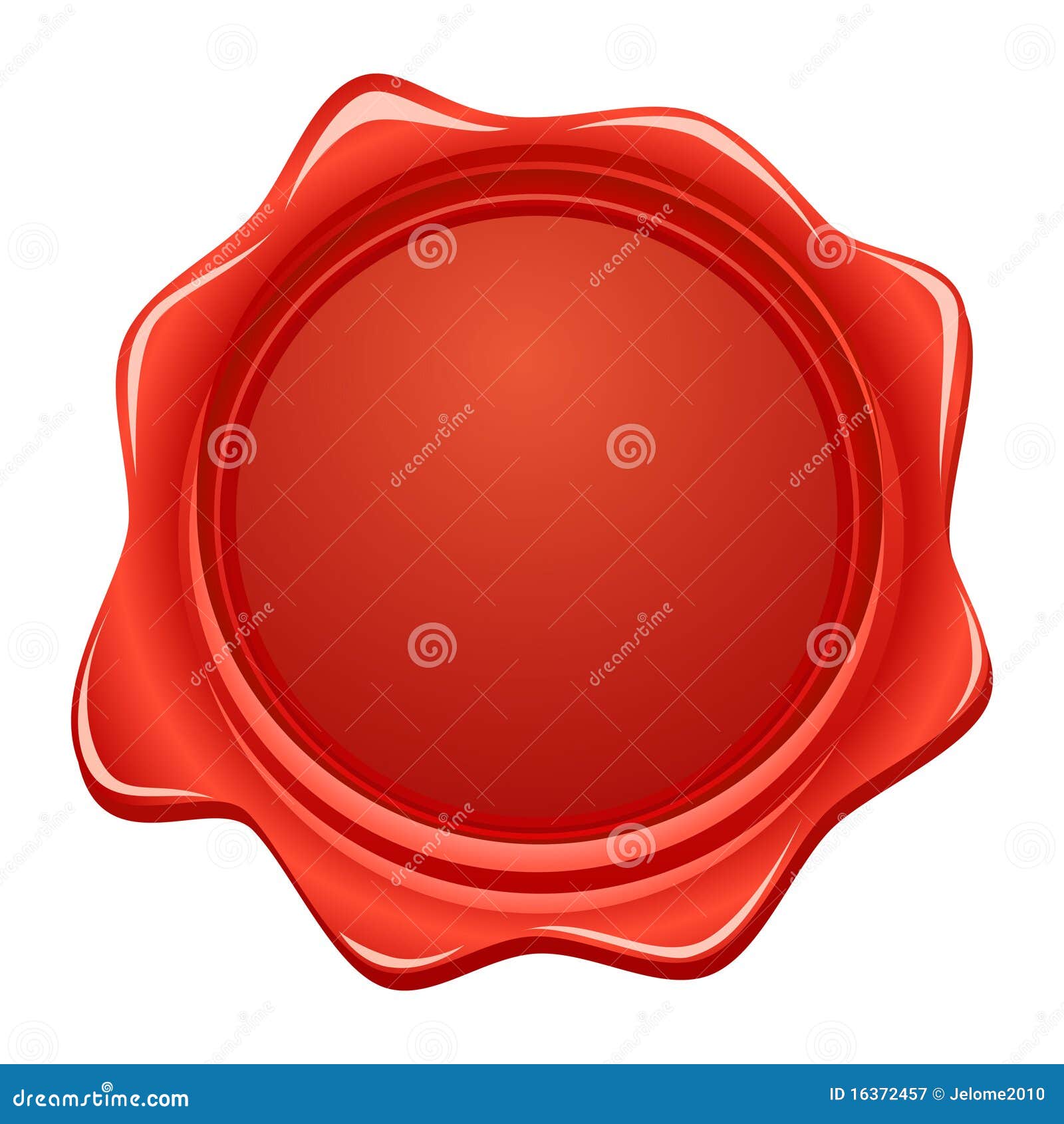 Sceau De Rouge De Cire De Vecteur Illustration de Vecteur ...