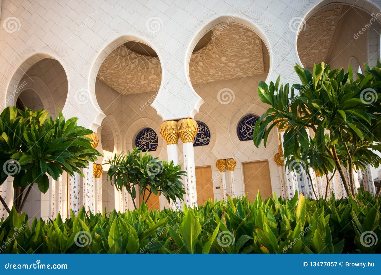 Sceicco Zayed Grand Mosque Abu Dhabi Immagine Stock - Immagine di ...