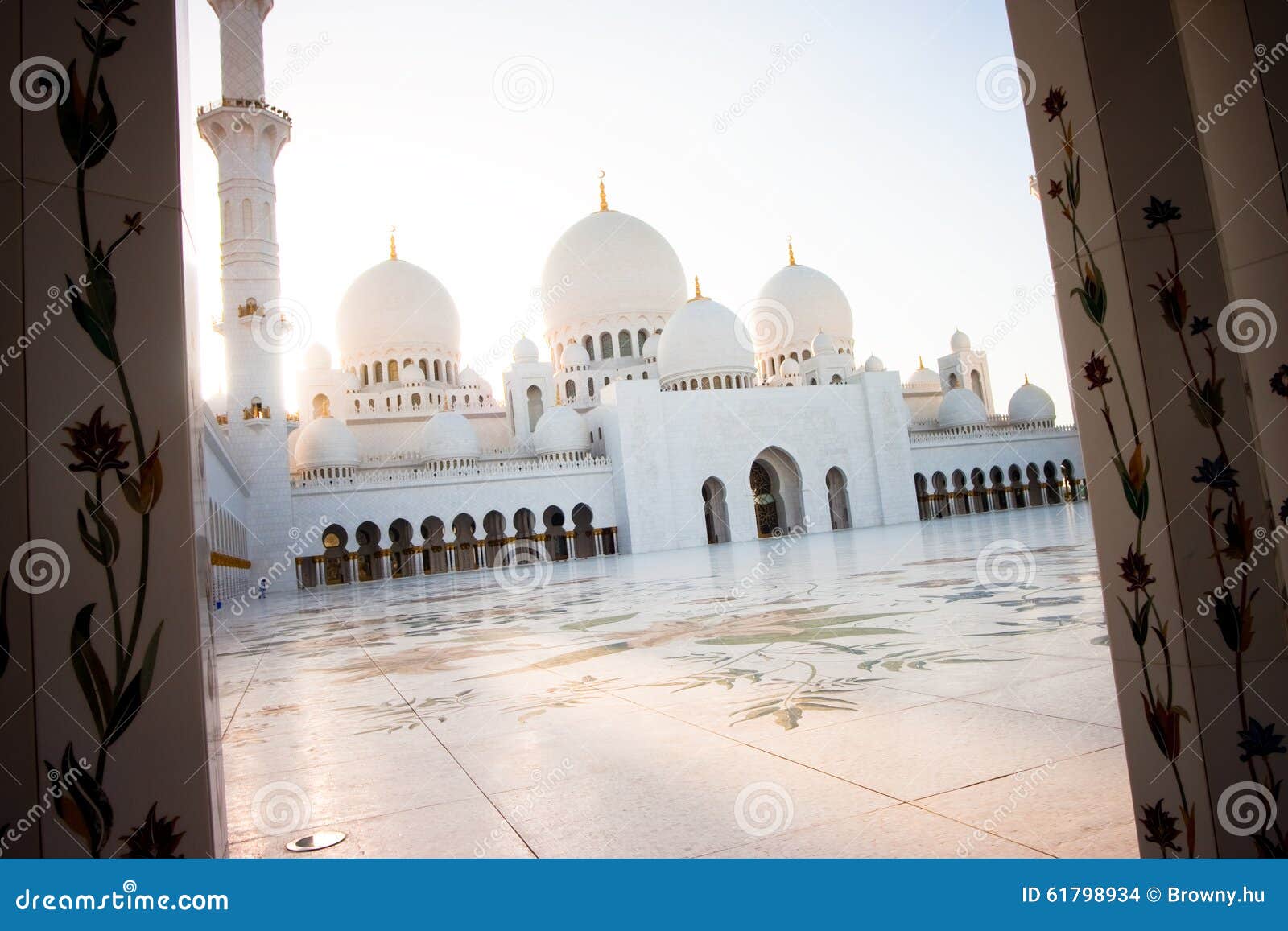 Sceicco Zayed Grand Mosque Abu Dhabi Fotografia Stock - Immagine di ...