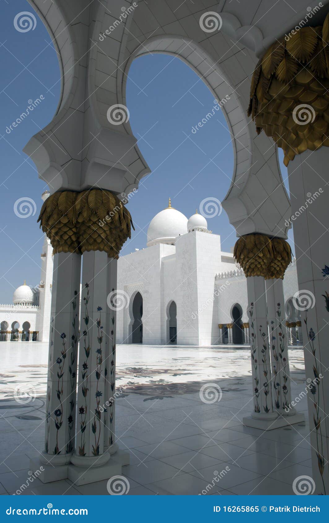 Sceicco Zayed Mosque Dell'Abu Dhabi Immagine Stock - Immagine di limite ...