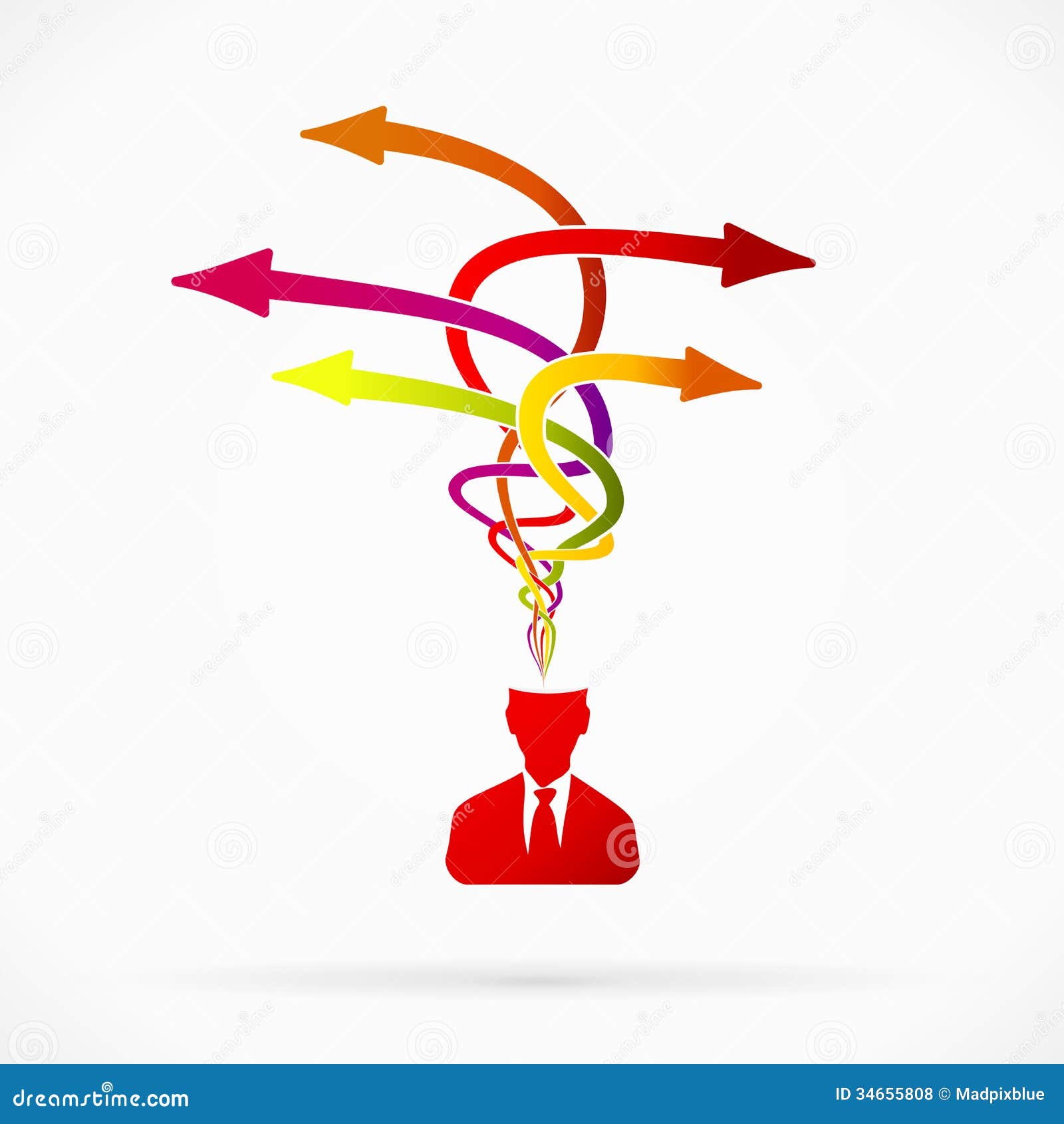 Scelte illustrazione vettoriale. Illustrazione di uomo - 34655808