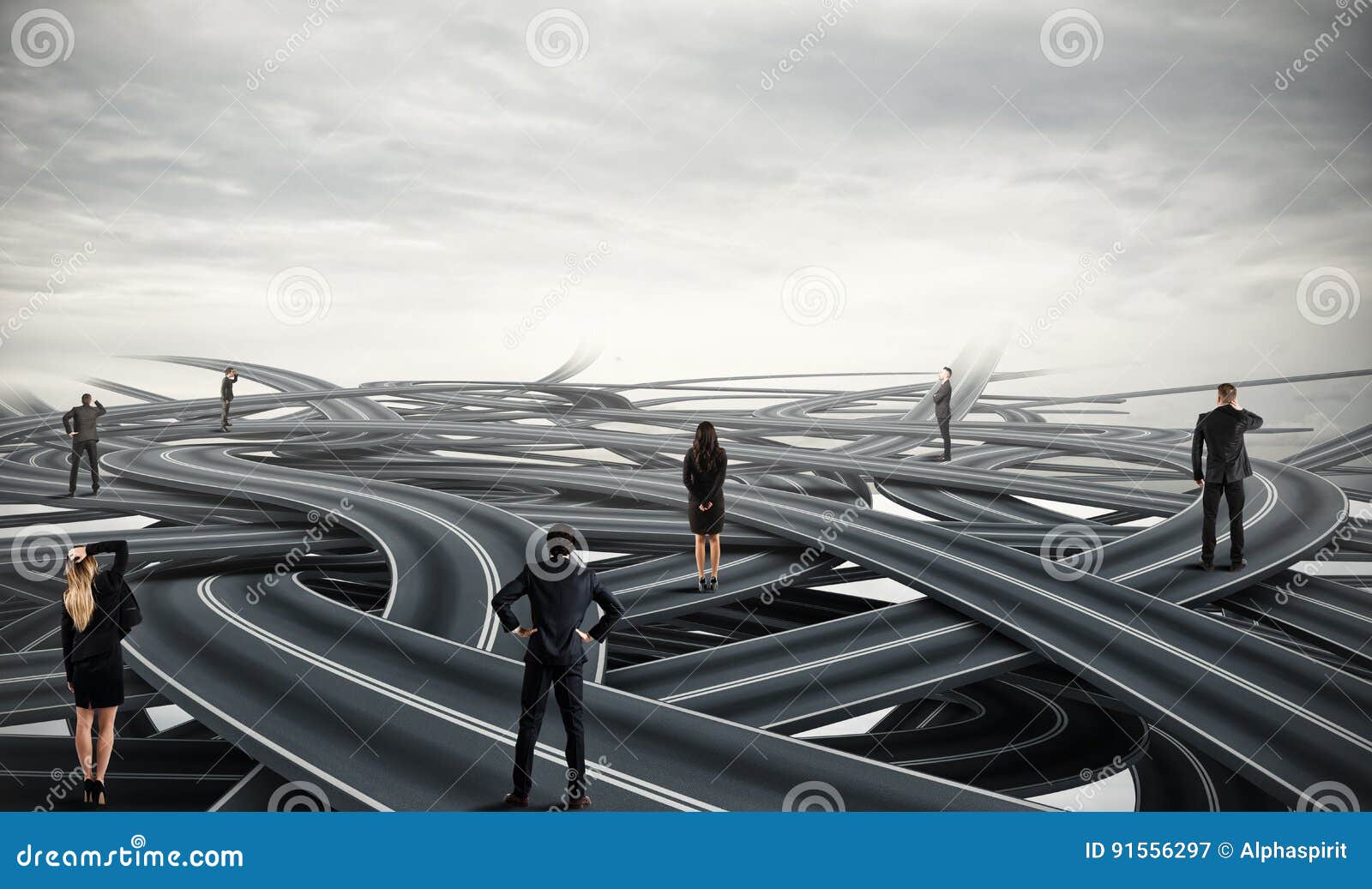 Scelte Dell'persone Di Affari E Concetto Difficile Di Carriera Immagine ...