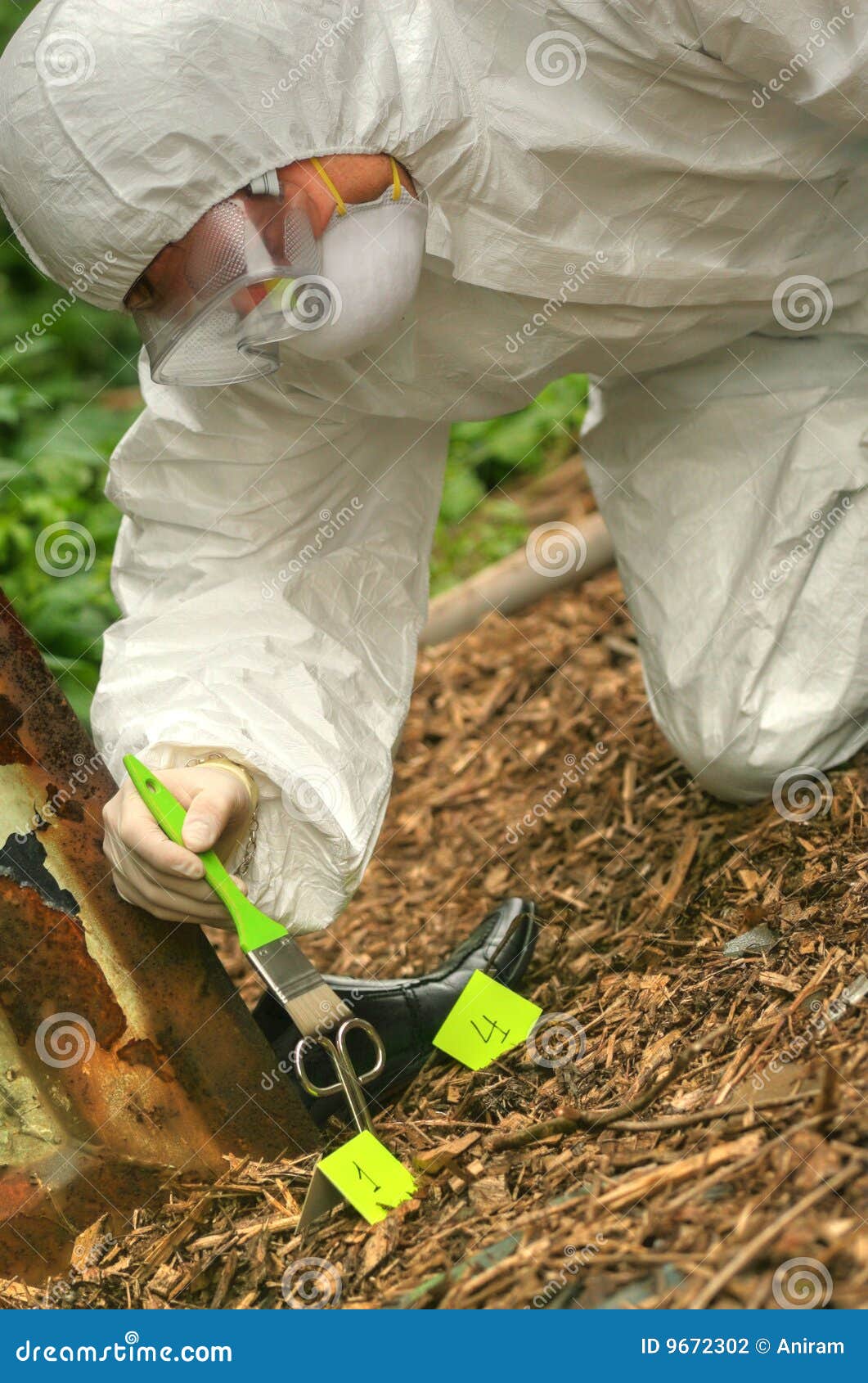 Scena del crimine esterna fotografia stock. Immagine di forbici - 9672302