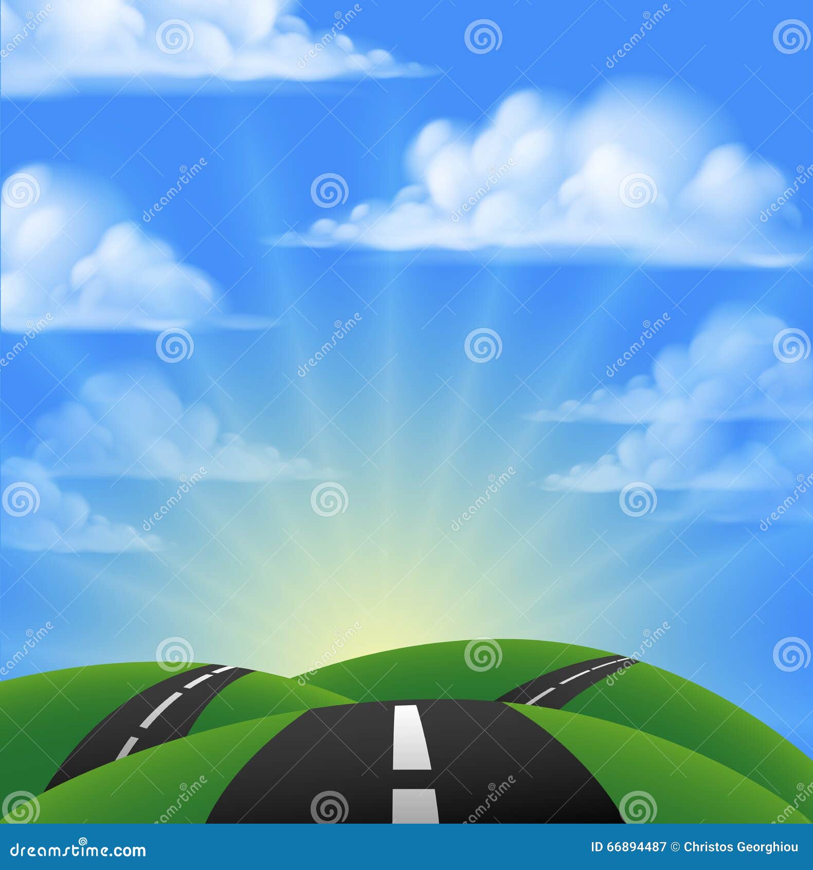 Scena Della Strada Del Fumetto Illustrazione Vettoriale - Illustrazione ...