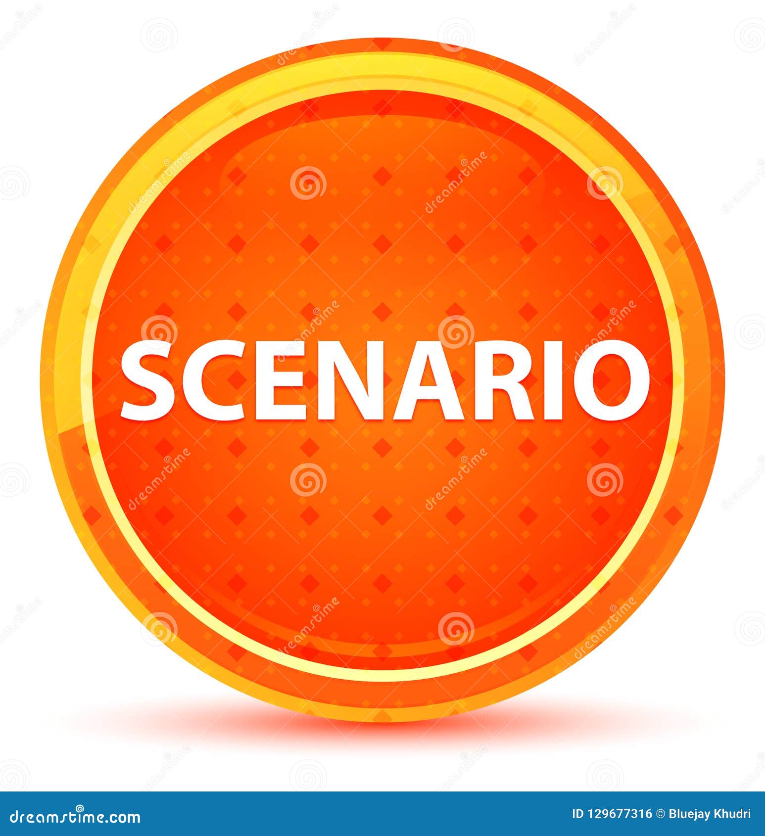 Scenario Natural Orange Round Button Stock Illustration - Illustration ...