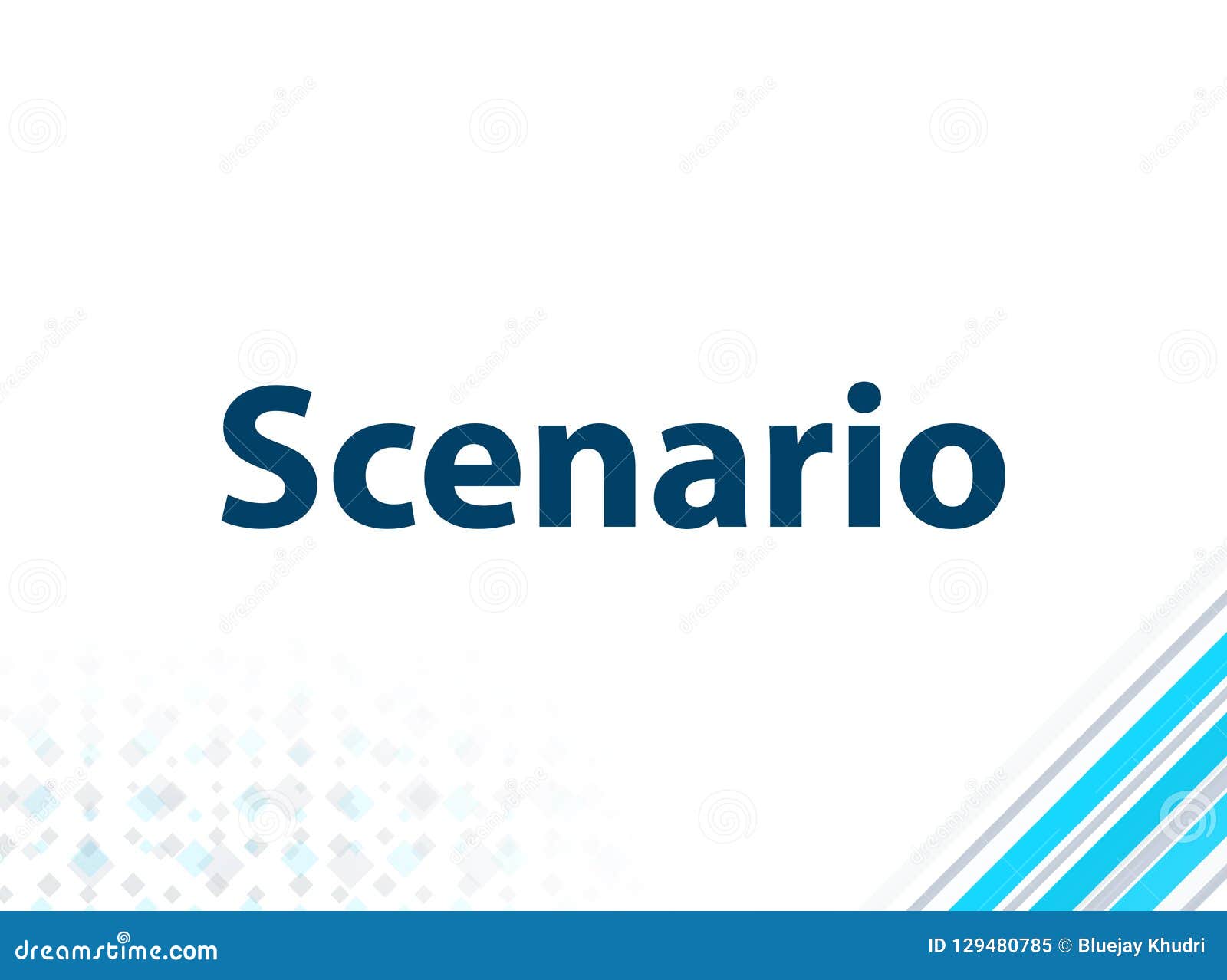 Scenario Modern Flat Design Blue Abstract Background Stock Illustration ...