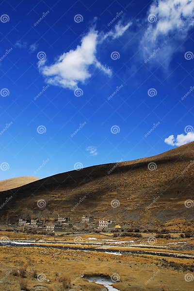 Scenary of Xin Du Qiao stock image. Image of stones, yaks - 8722829