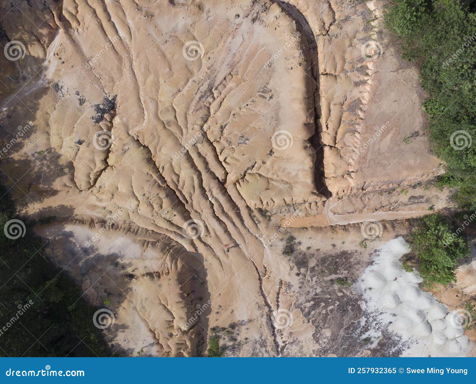 Scene of the Barren Land Due To Soil Mining Activity. Stock Image ...