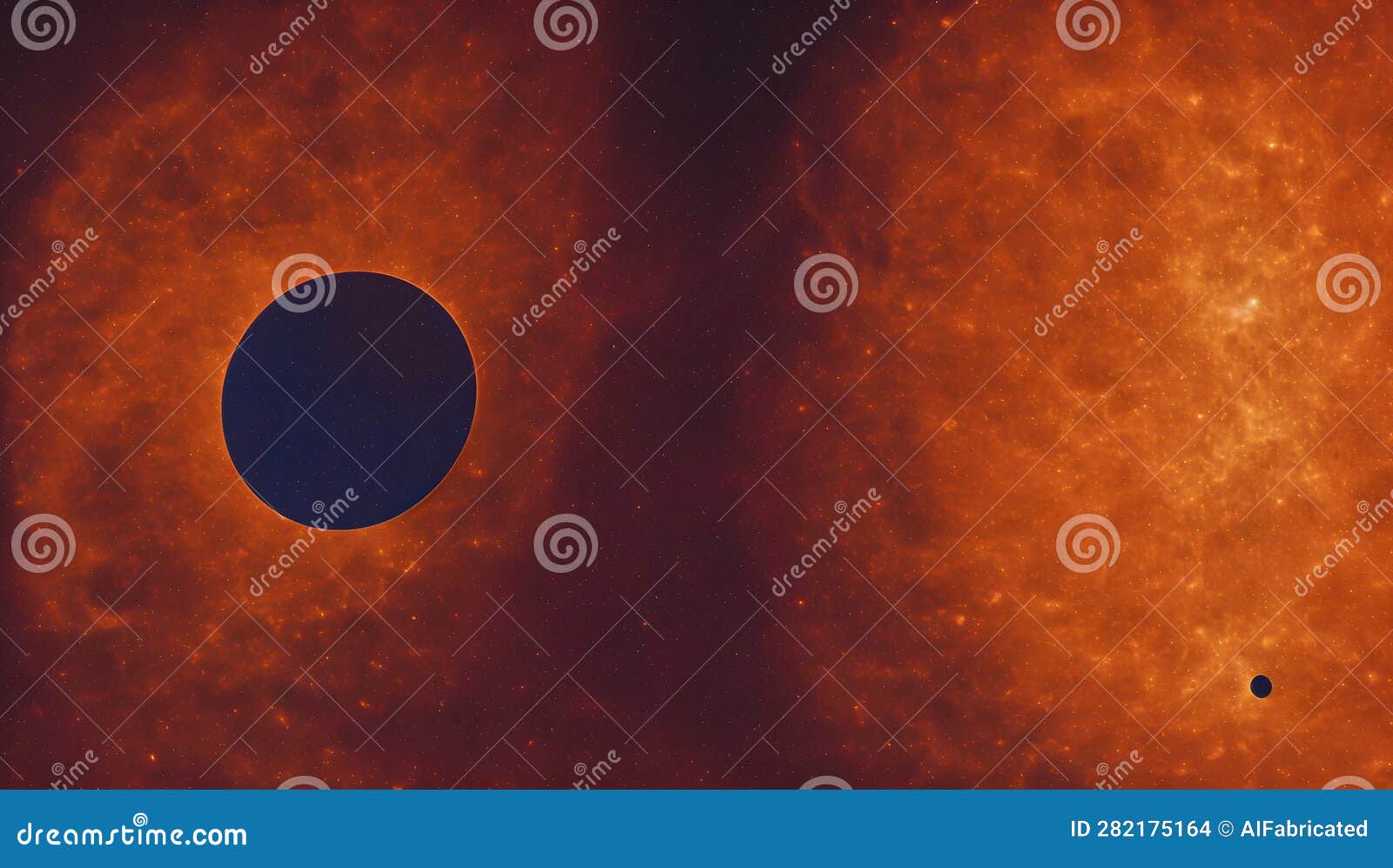A Scene of a Beautifully Composed Image of a Sun and a Small Object AI ...
