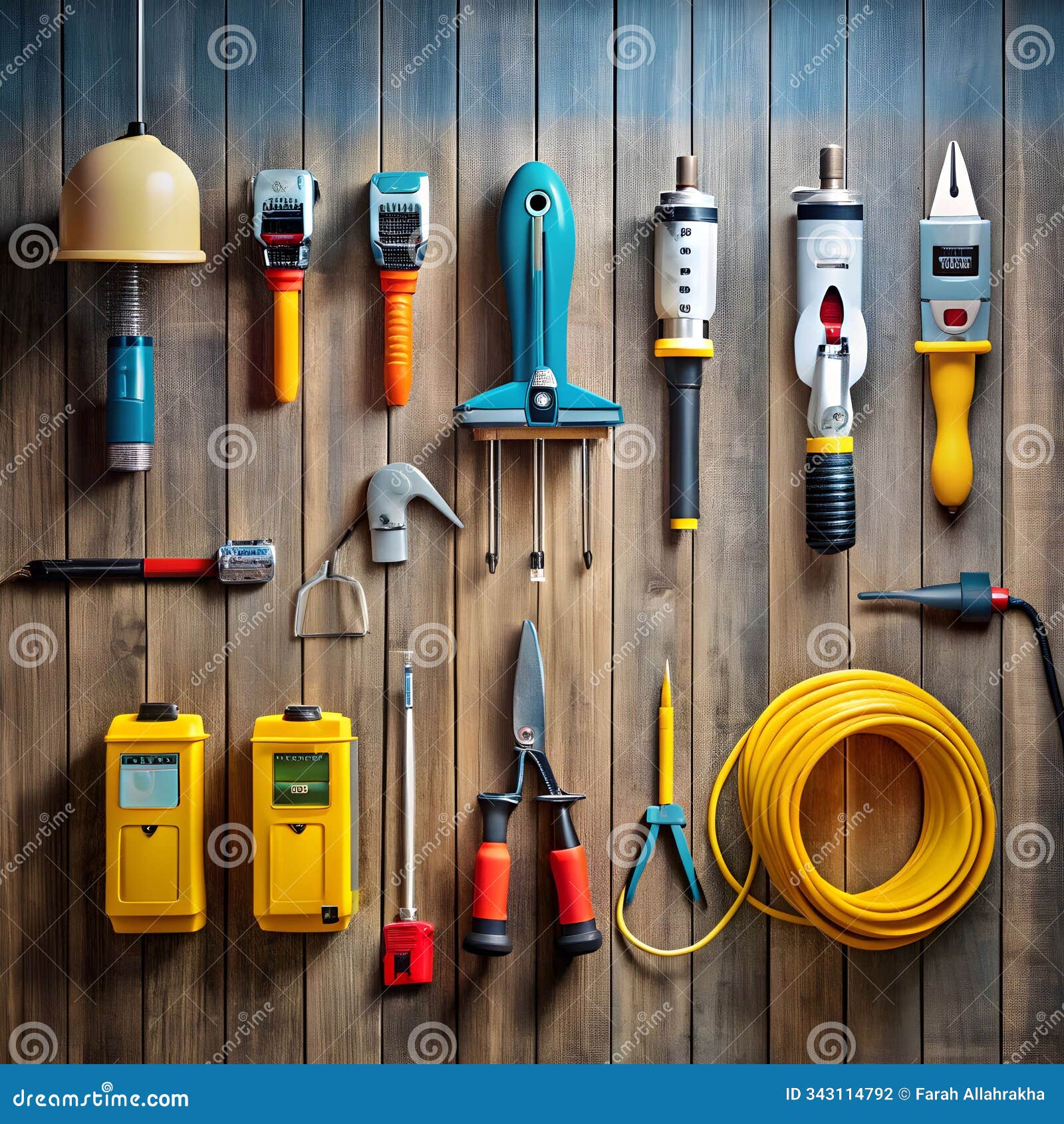 Electrical Tools And Supplies Retro Sign Vector Illustration ...