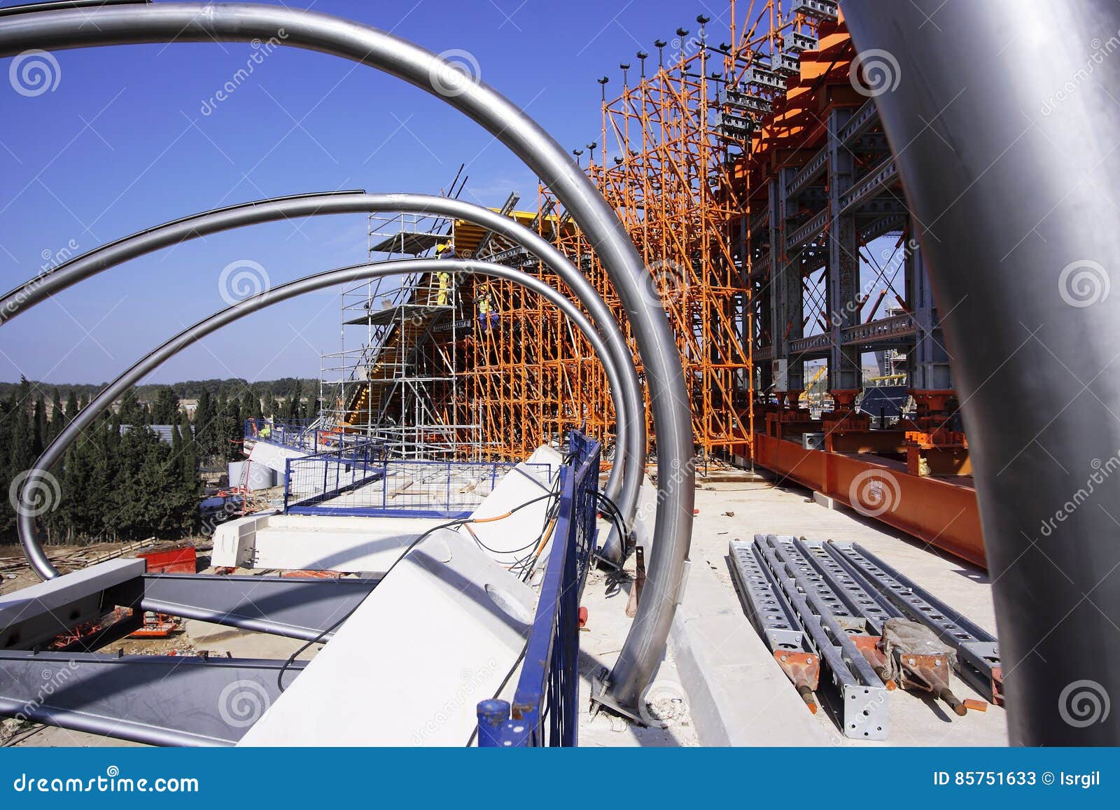 Scene Details of Construction of Civil Engineering Stock Image - Image ...